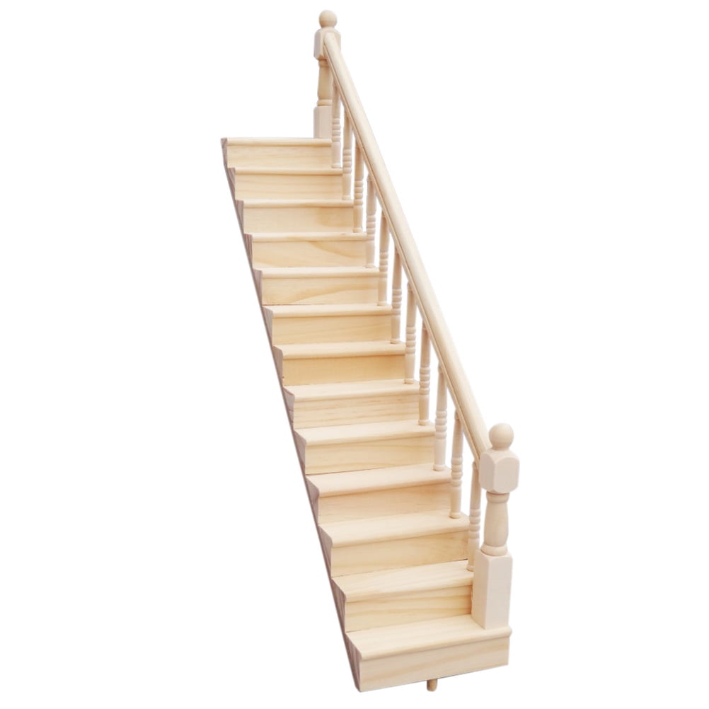 1 Set Mini Wooden Furniture Mini Staircase Decor Staircase Model with ...
