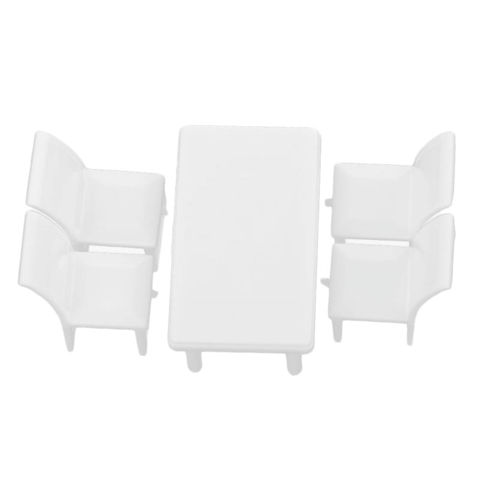 1 Set Miniature Dining Table Chair Model 1:50 Dollhouse Diorama Layout ...