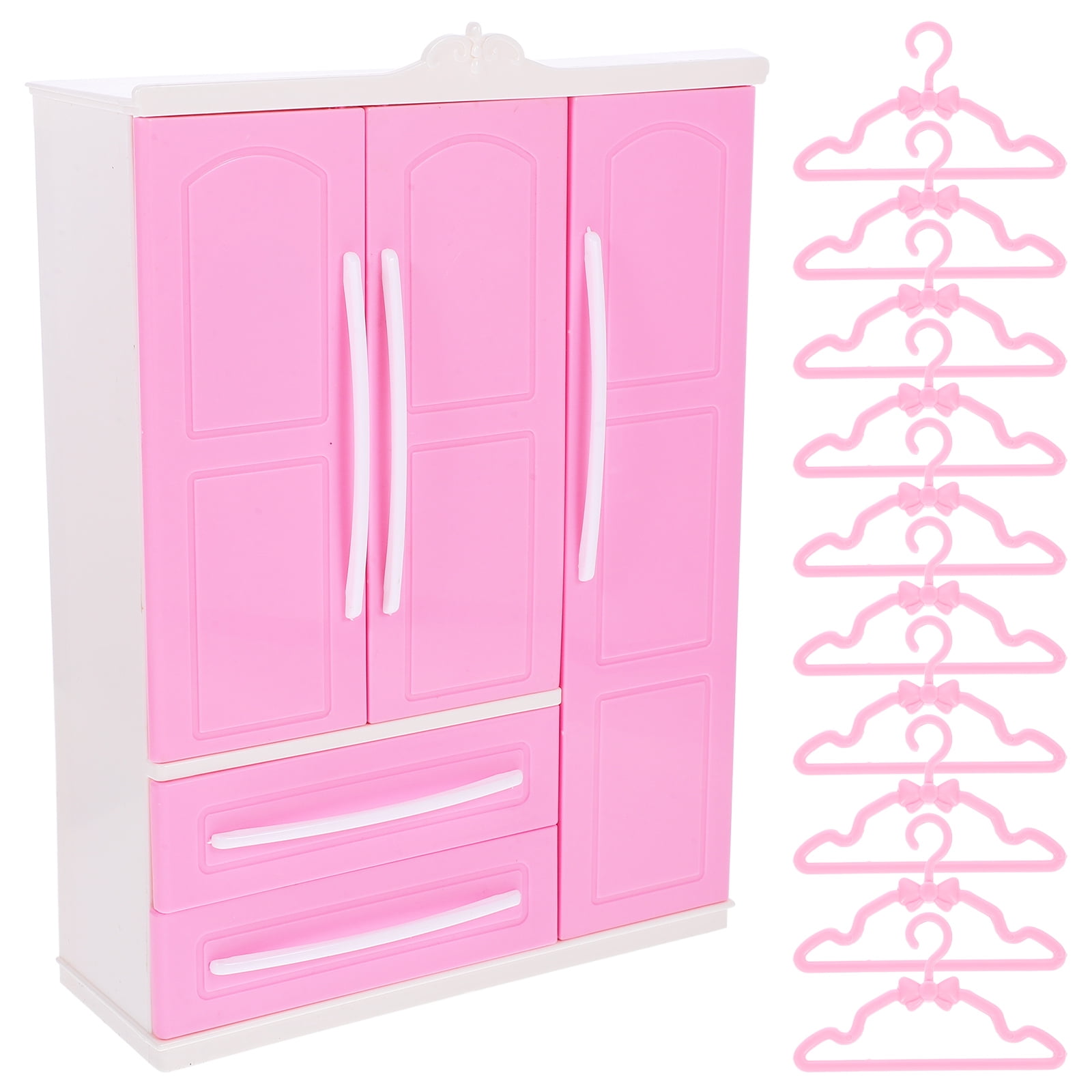 1 Set Miniature Furniture Model Wardrobe Model DIY Mini House Clothes ...