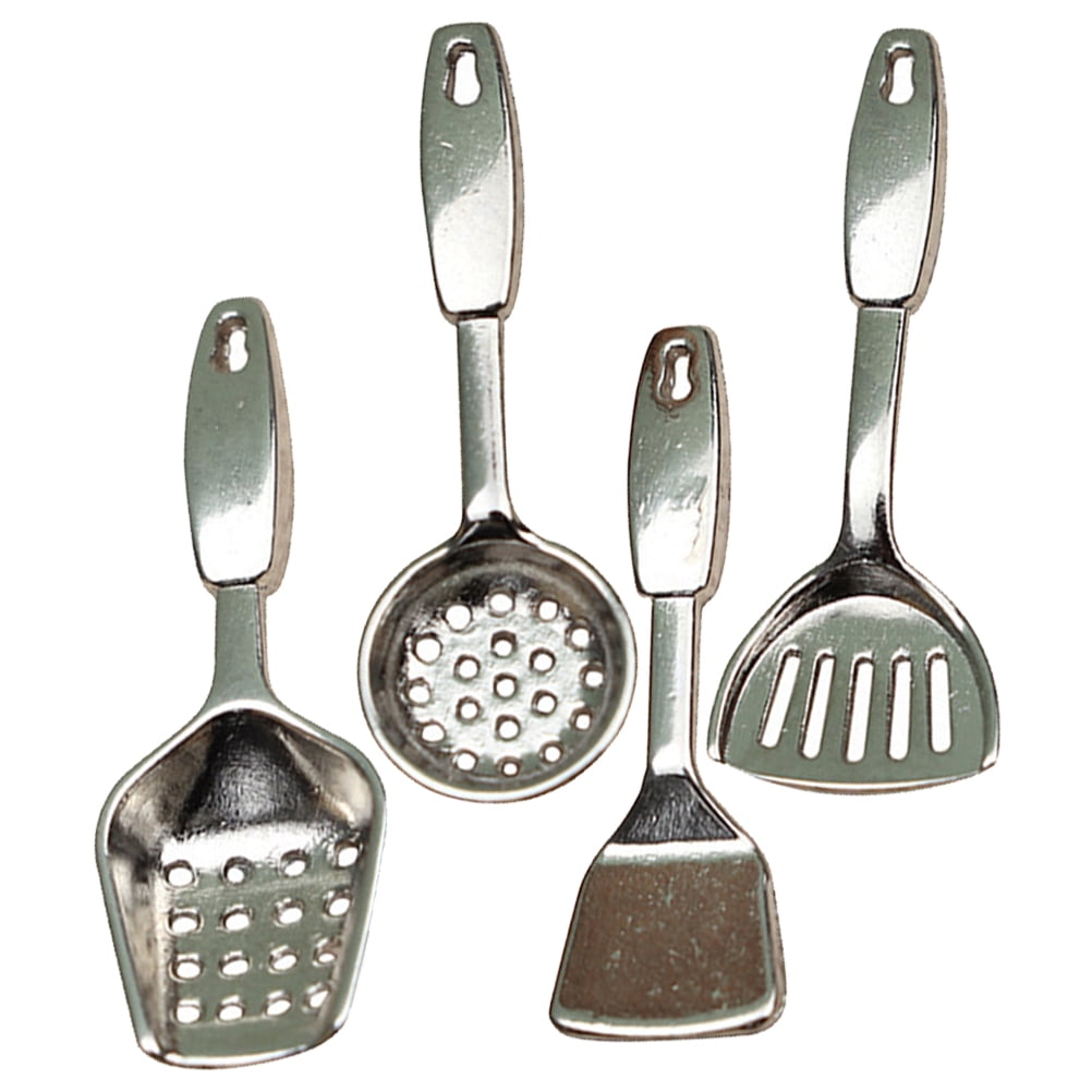 1 Set Miniature Kitchen Alloy Utensils Tiny House Shovels Mini House ...