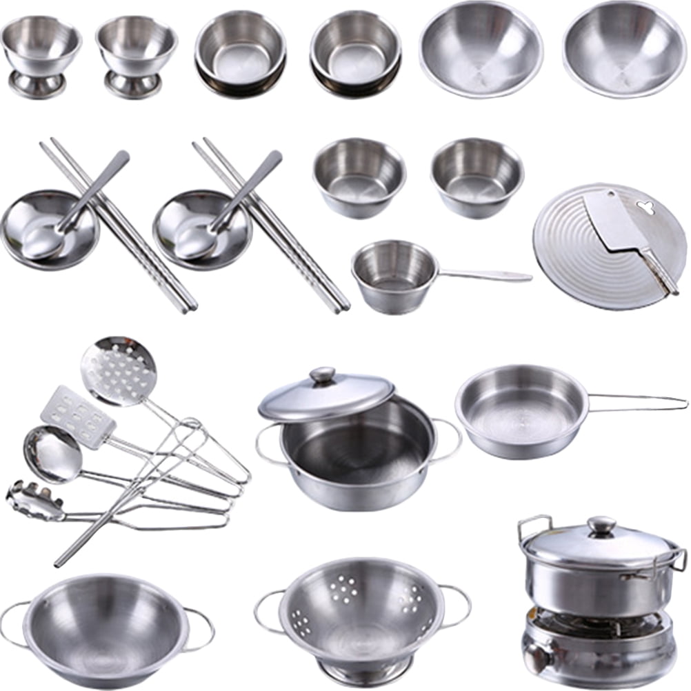 HEALEEP Children Kitchen Utensils Set Realistic Design for Kids ...