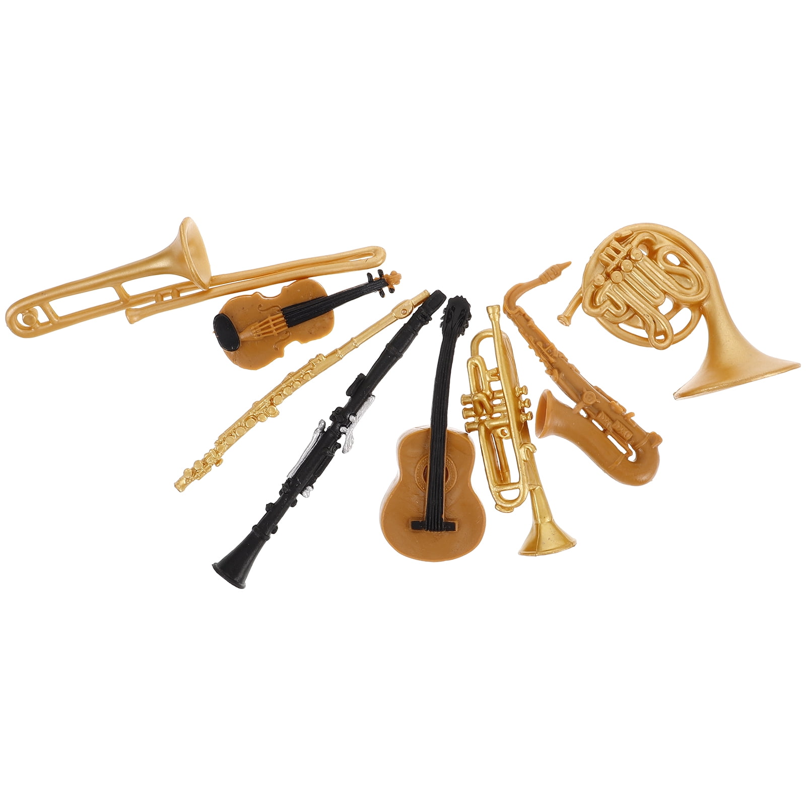 1 Set Miniature Trumpet Model Realistic Miniature Instrument Miniature ...