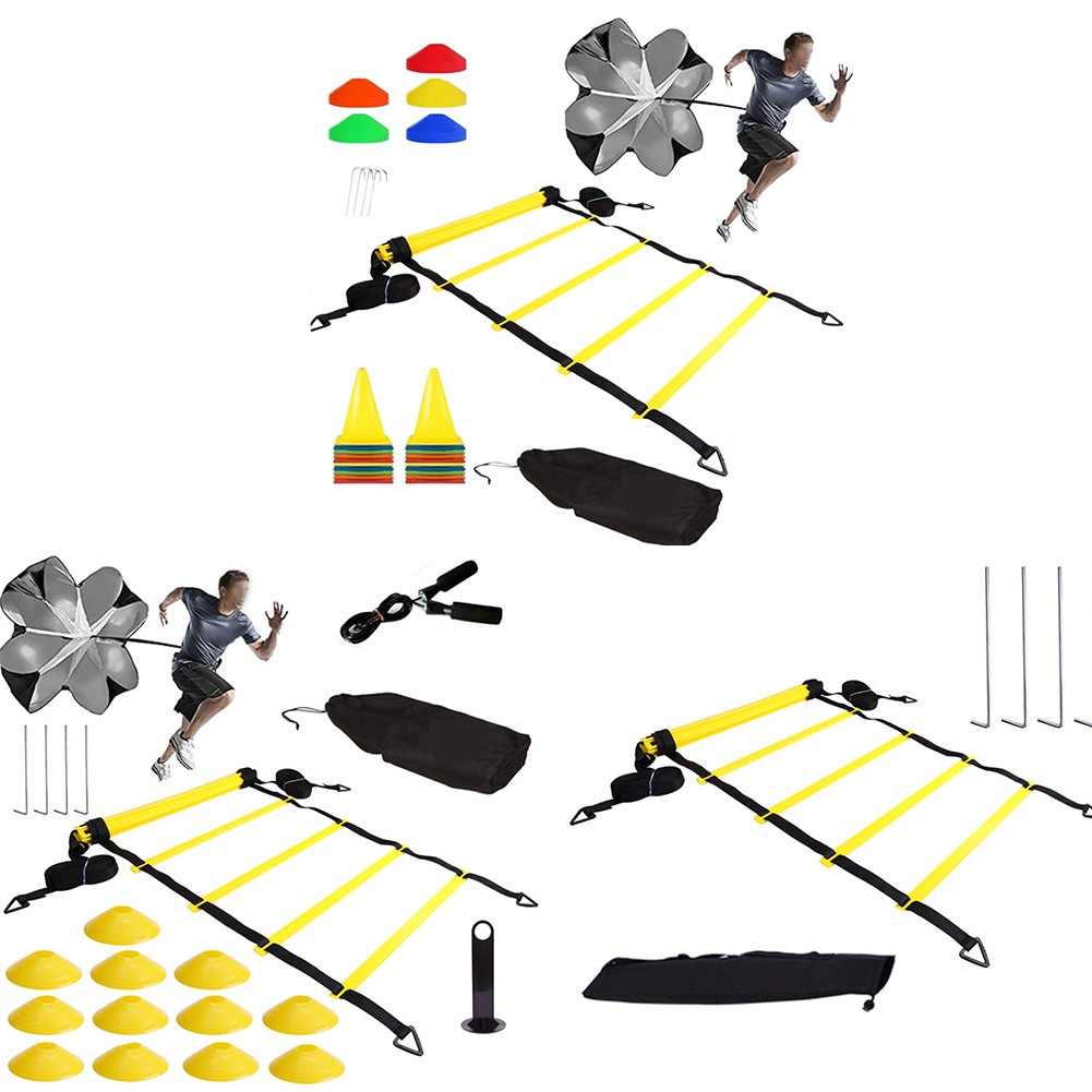 1 Set Mobility Speed Ladder Stairs Nylon Straps Training Ladders Agile ...