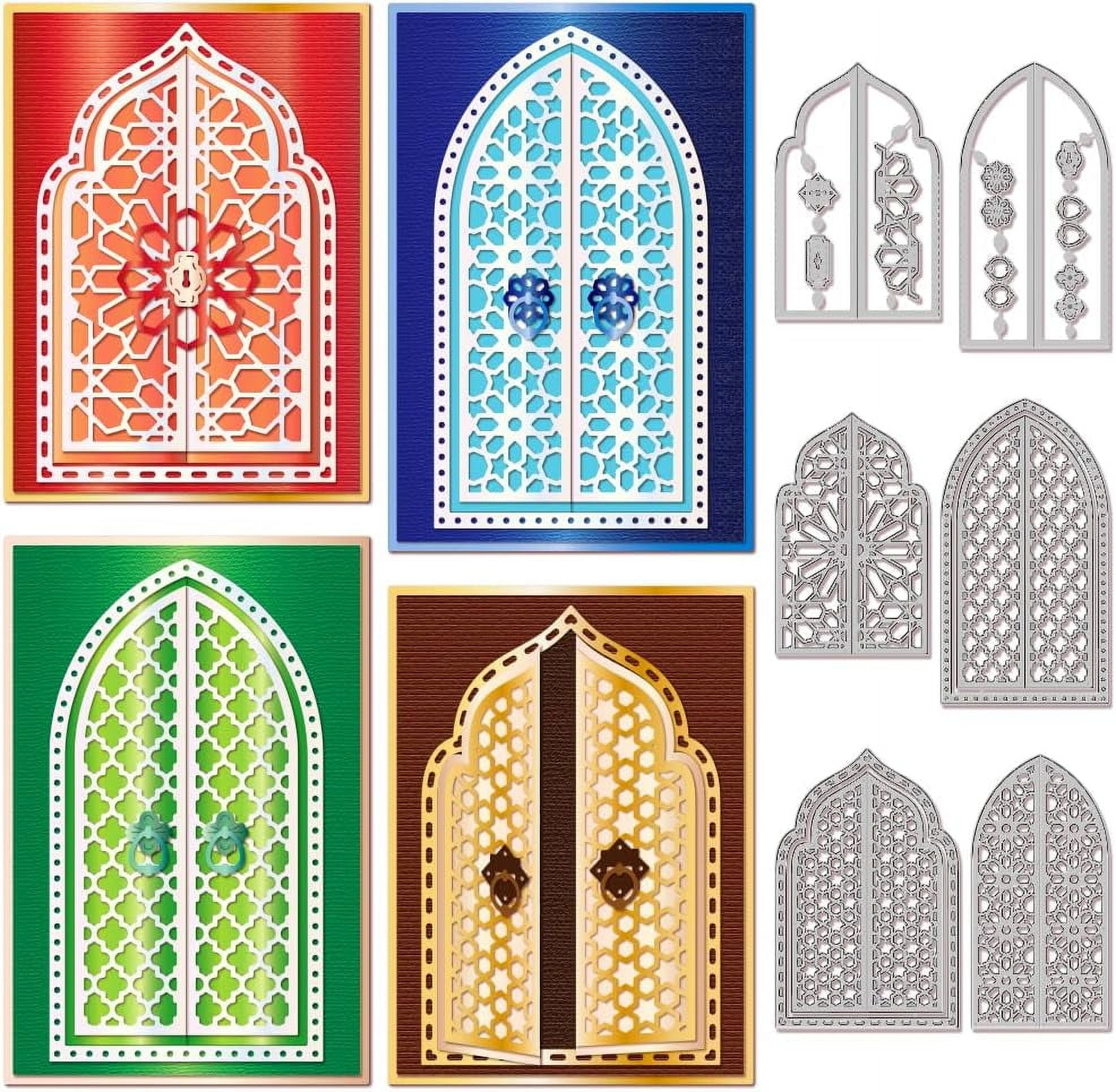 1 Set Morocco Arch Door Carbon Steel Cutting Dies Stencils for DIY Scrapbooking oto Album ...