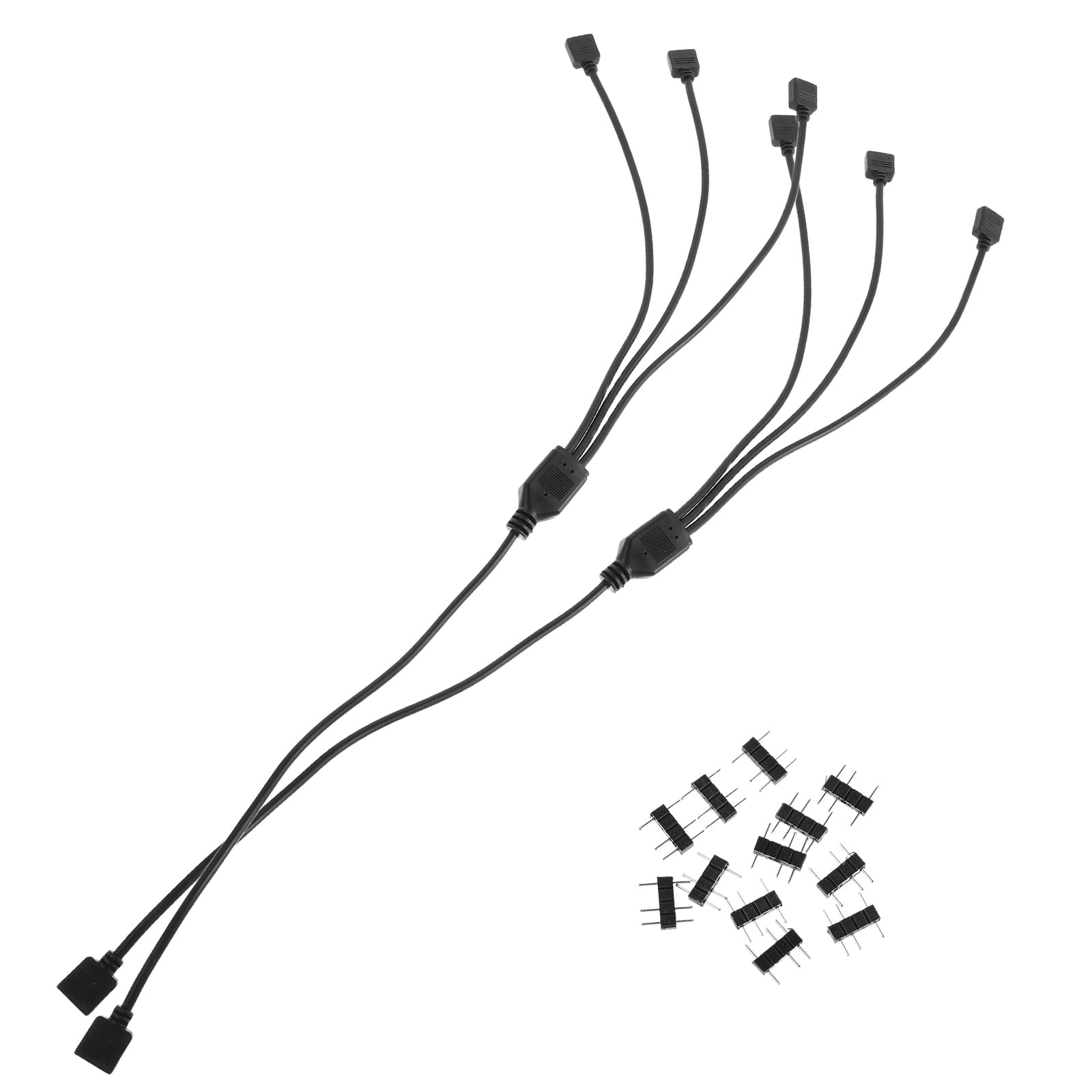 1 Set Motherboard Interface Fan Light Strip Adapter 3Pin 1 to 3 ...