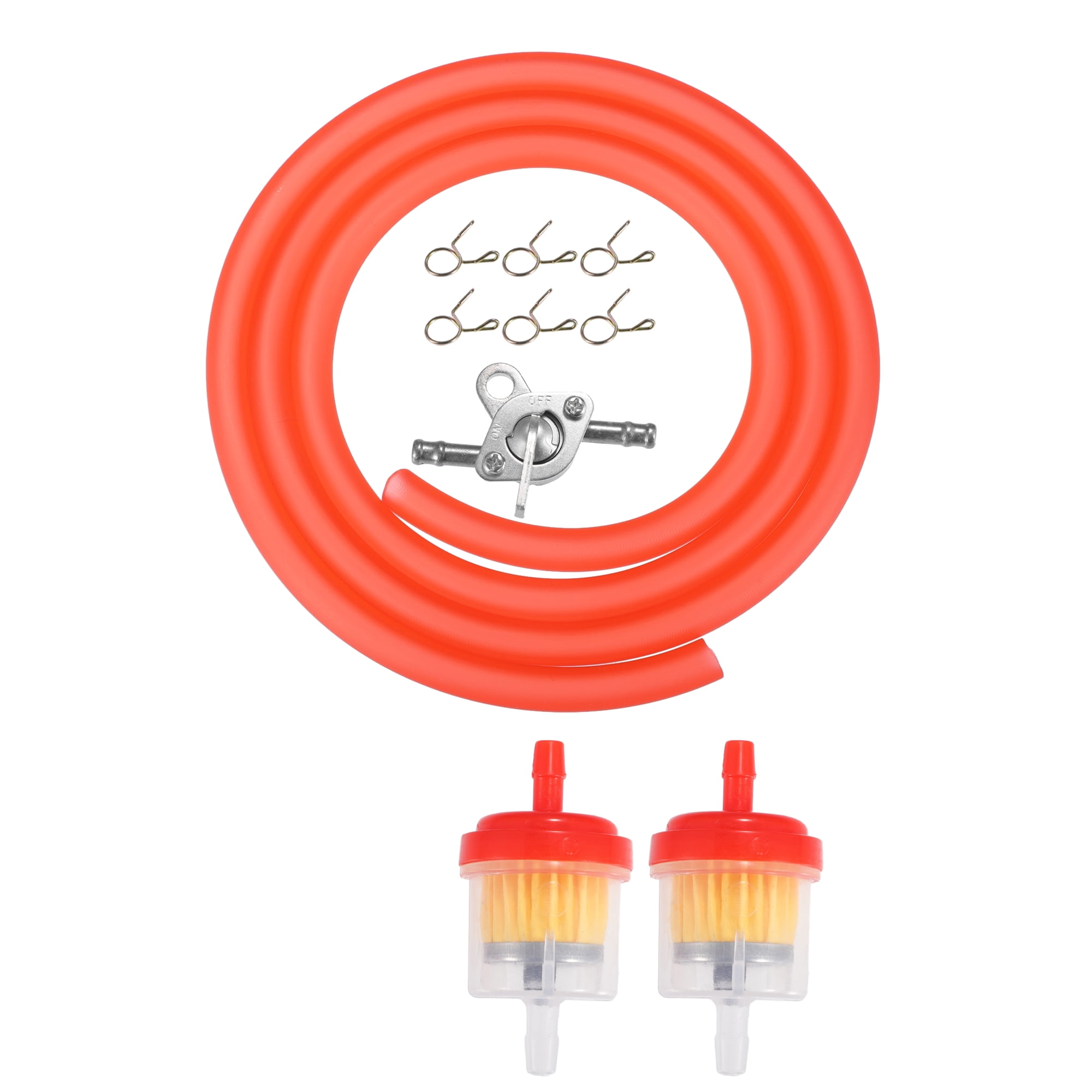 Unique Bargains 1 Set Motorcycle Fuel Line Clamps with 2 Fuel Filters ...