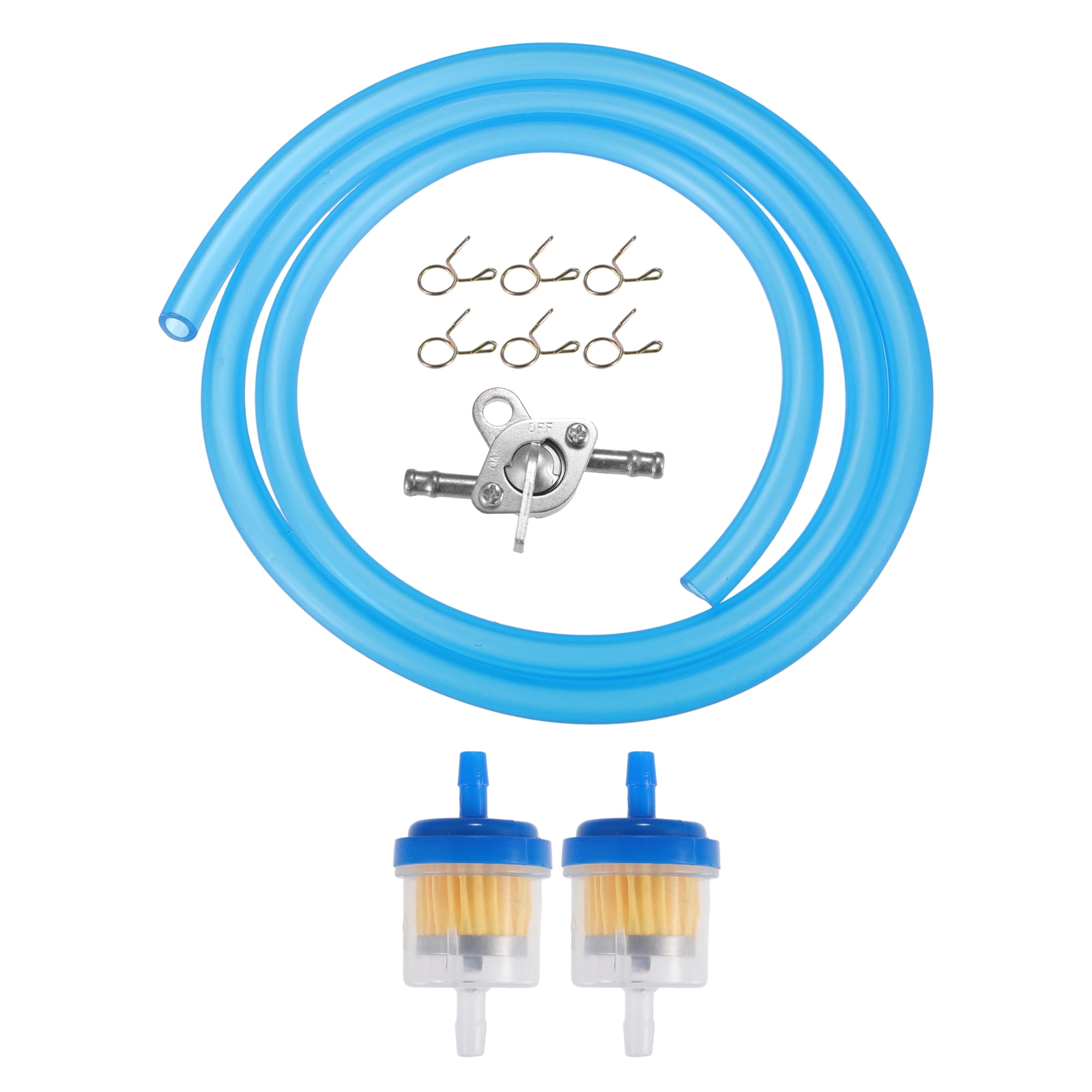 Unique Bargains 1 Set Motorcycle Fuel Line Clamps with 2 Fuel Filters ...