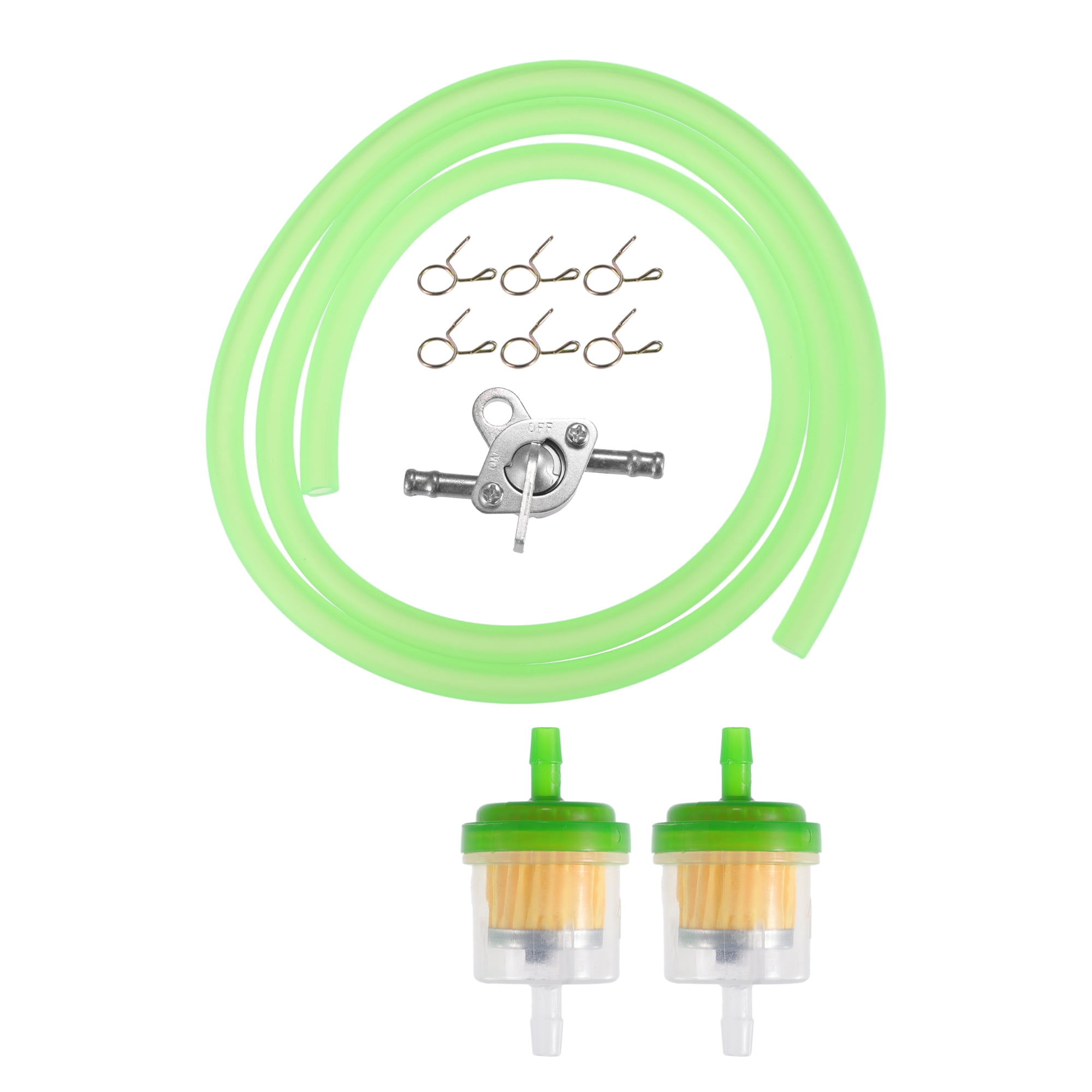 Unique Bargains 1 Set Motorcycle Fuel Line Clamps with 2 Fuel Filters ...