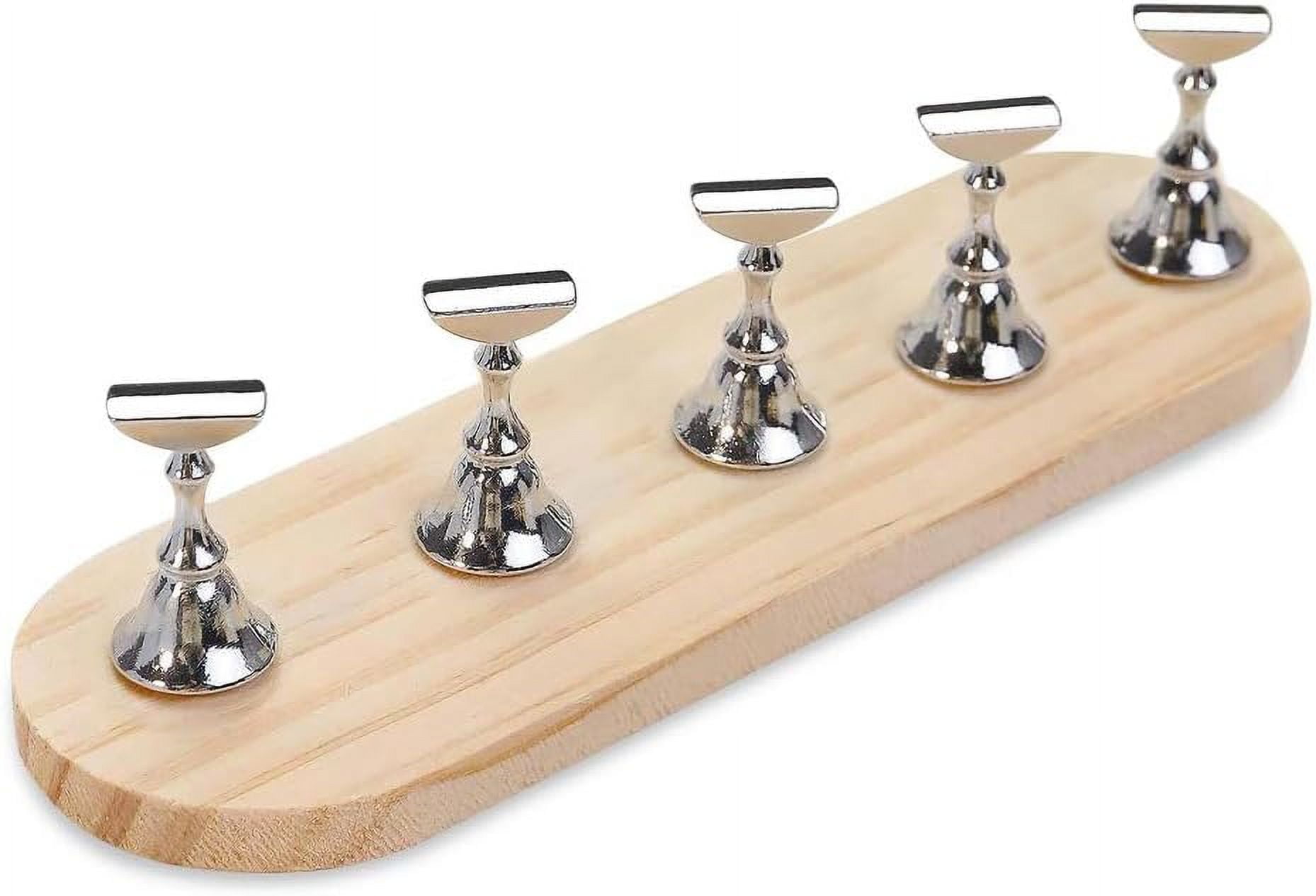 1 Set Nail Art Practice Stand Oval Nail Art Practice Display Stand ...