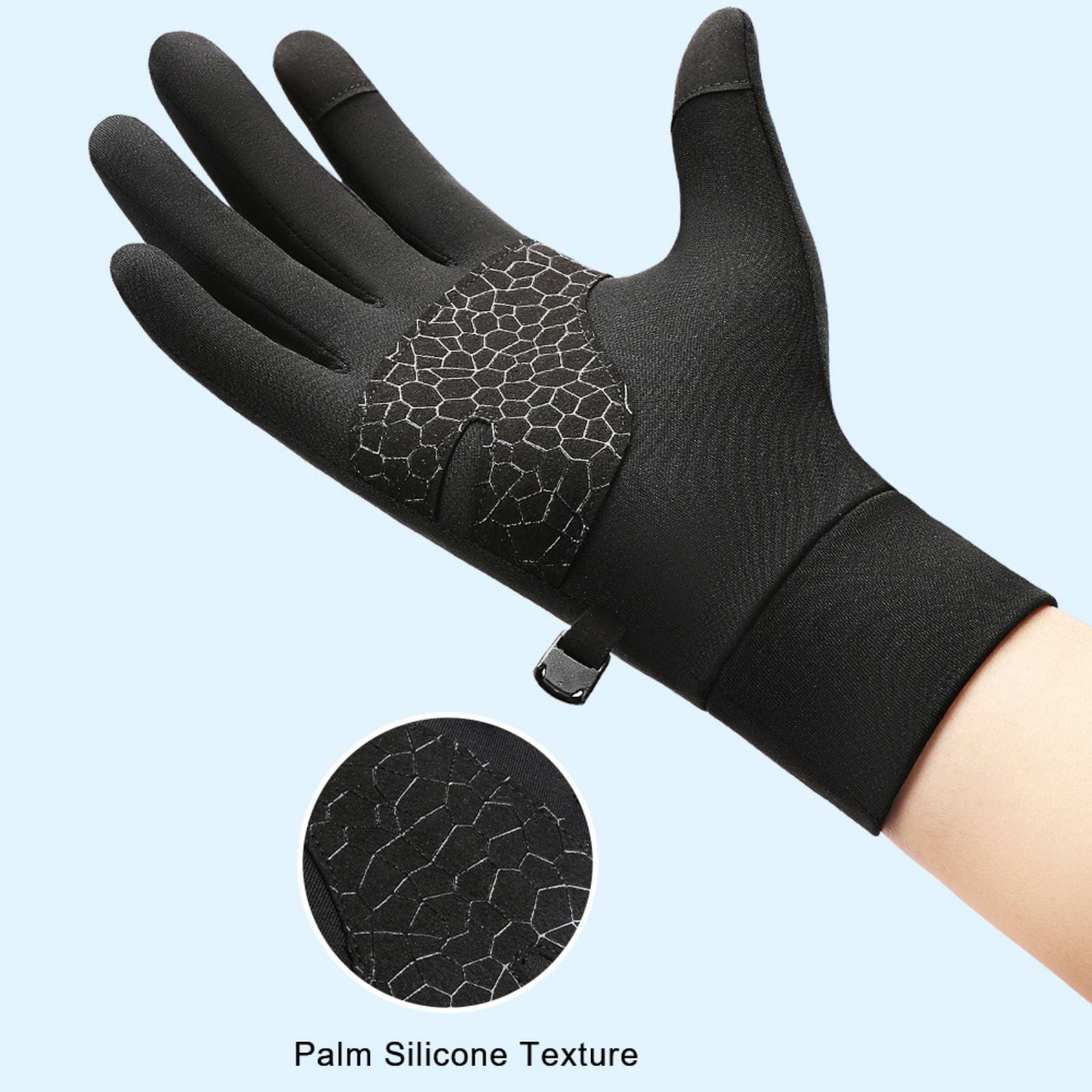 1 Set New Children's Sports Running Cycling Touch Screen with Fleece, Sports Gloves for Autumn ...