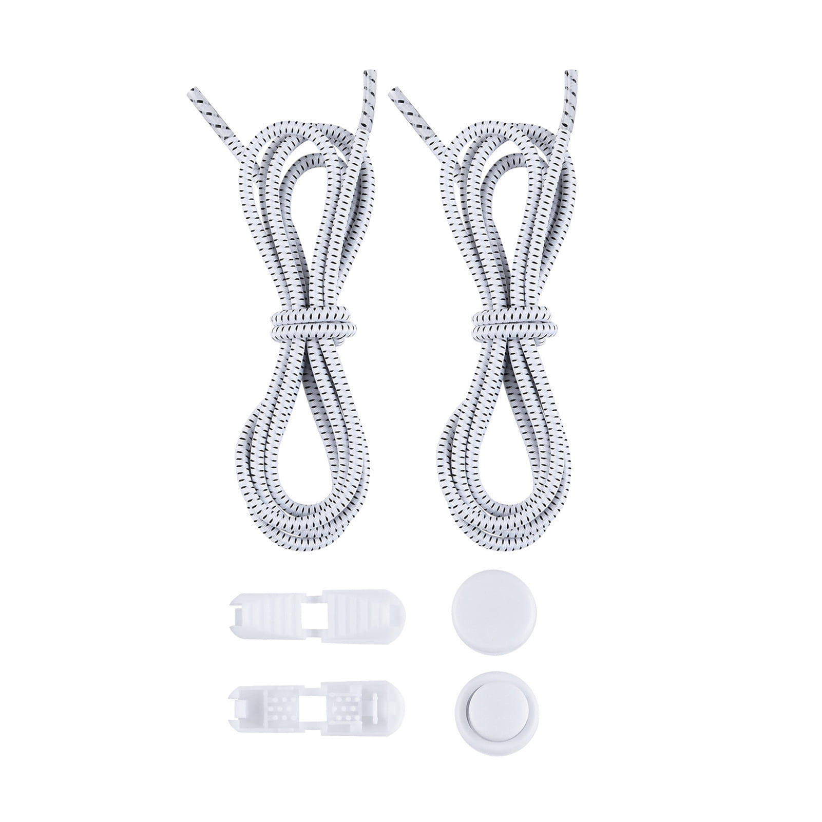 1 Set No Tie Shoelaces Elastic Heavy Duty Lock Adjustable Multi-colored ...