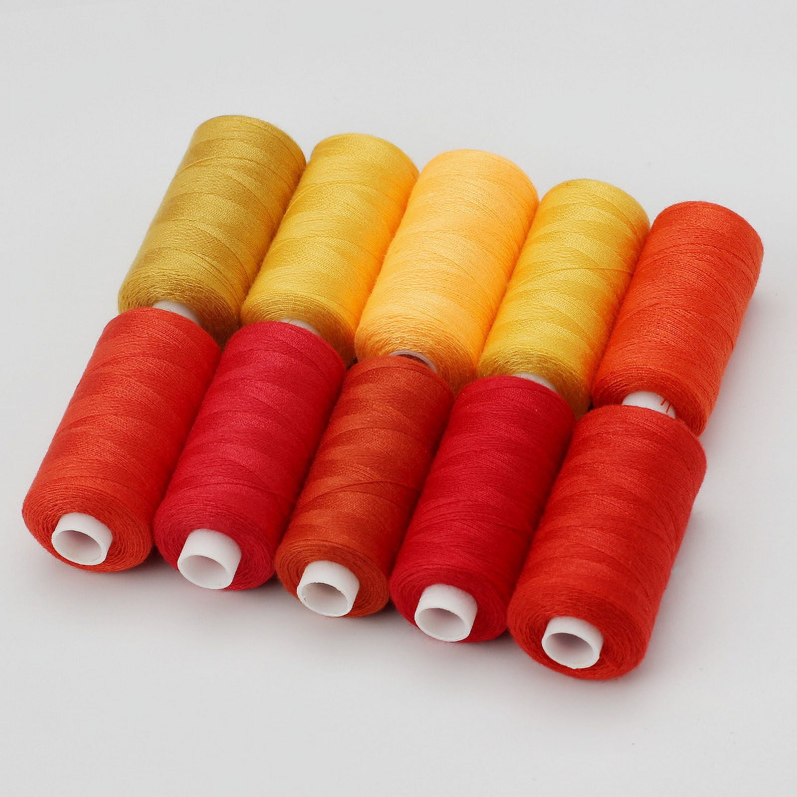 1 Set OF 10 Rolls Polyester 402 Sewing Thread For Manual and Mechanical ...