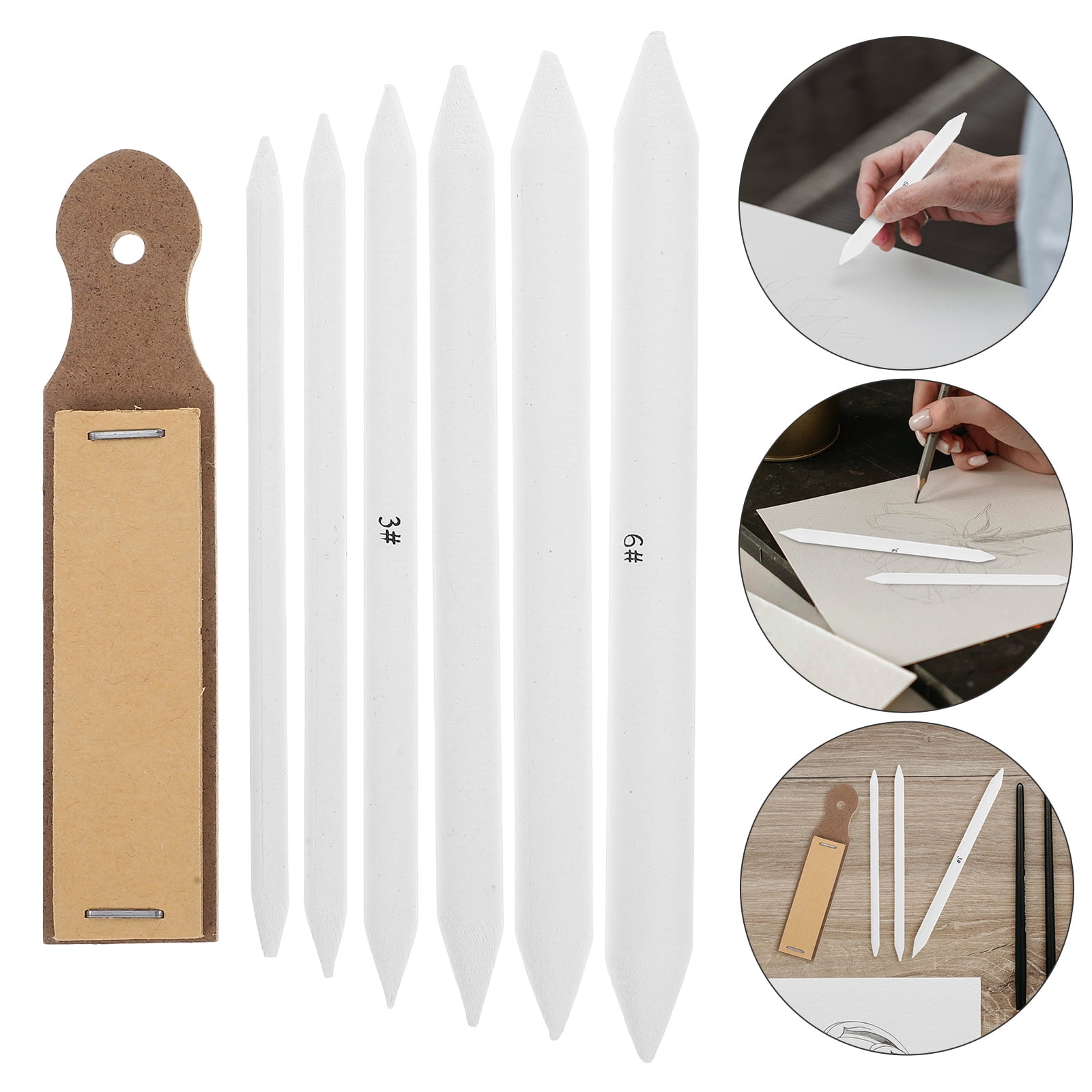 PENIKOKO Craft Drawing Tools Set with Blending Stumps, Sketching Wiper ...