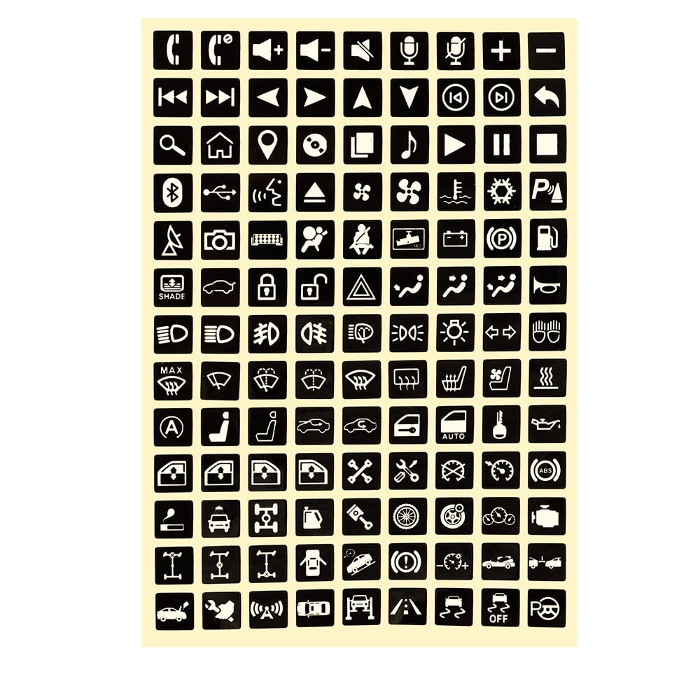 1 Set Of Car Stickers Noctilucent Multi-function Universal Button ...