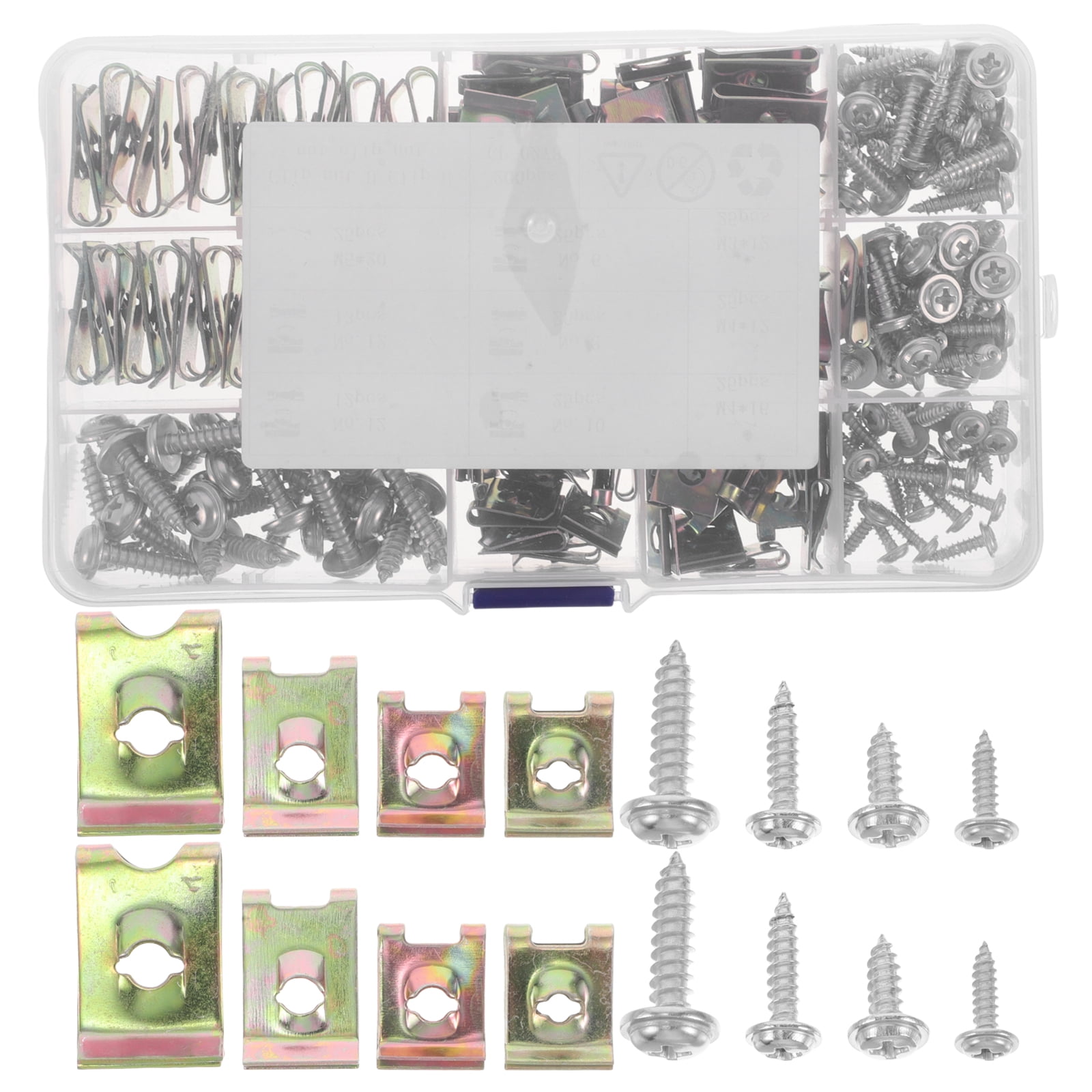 1 Set Of Car U Clips Fasteners Hardware Car Door Panel Fastener Clips Retainer Clips Automotive ...