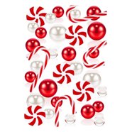 CHGBMOK 6054 Pieces Christmas Vase Filler White and Red Candy Cane Pearl Water Gel Beads for ...