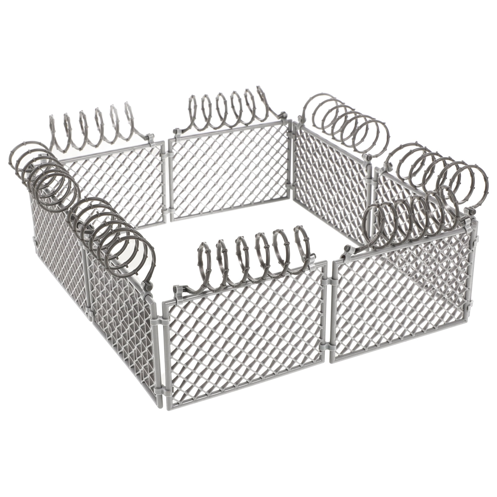 1 Set Of Easy-To-Install Miniature Fence For Diy Toy Boys' Accessories ...