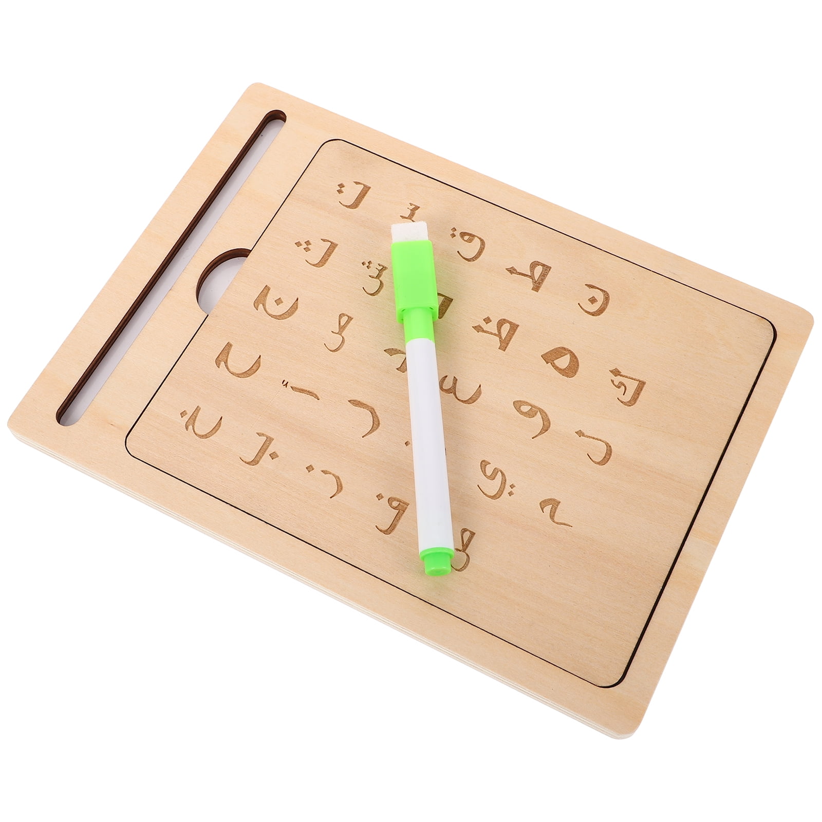 1 Set Of Wood Tracing Letters Board Wooden Alphabet Practice Board ...