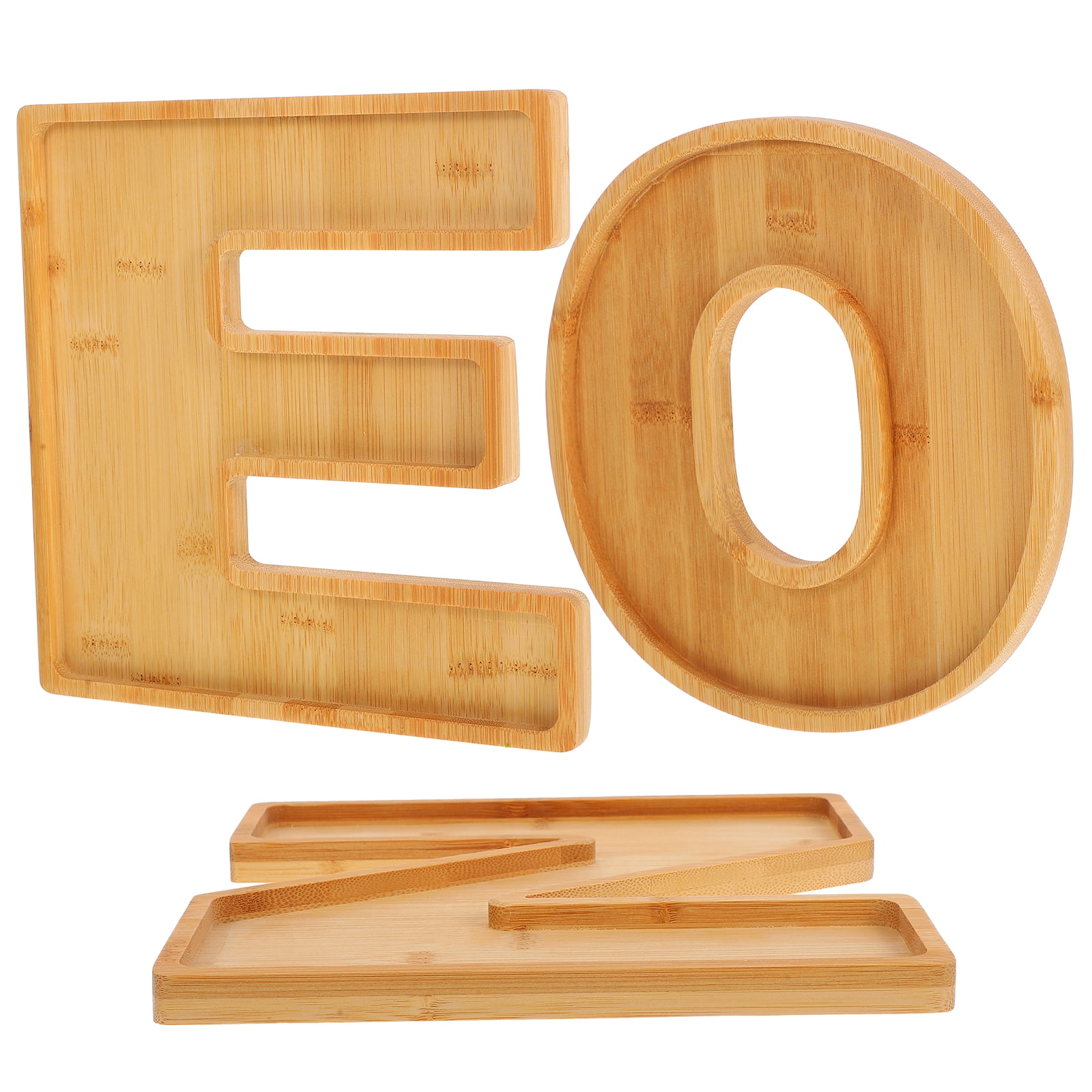 1 Set Of Wooden Charcuterie Boards Letters Fillable Trays For Fruit ...