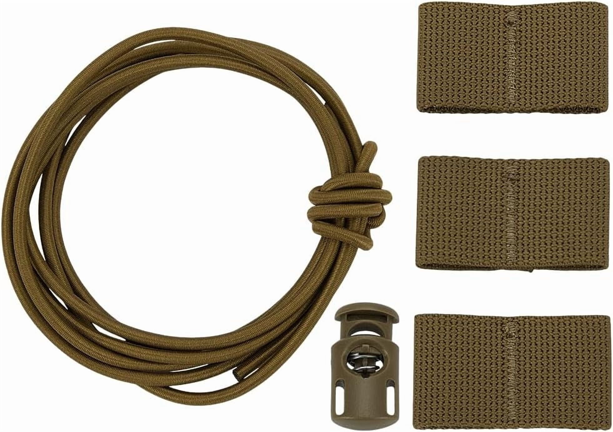 1 Set Olive Tactical Flag Bungee Elastic Fastener Strap Shock Cord ...