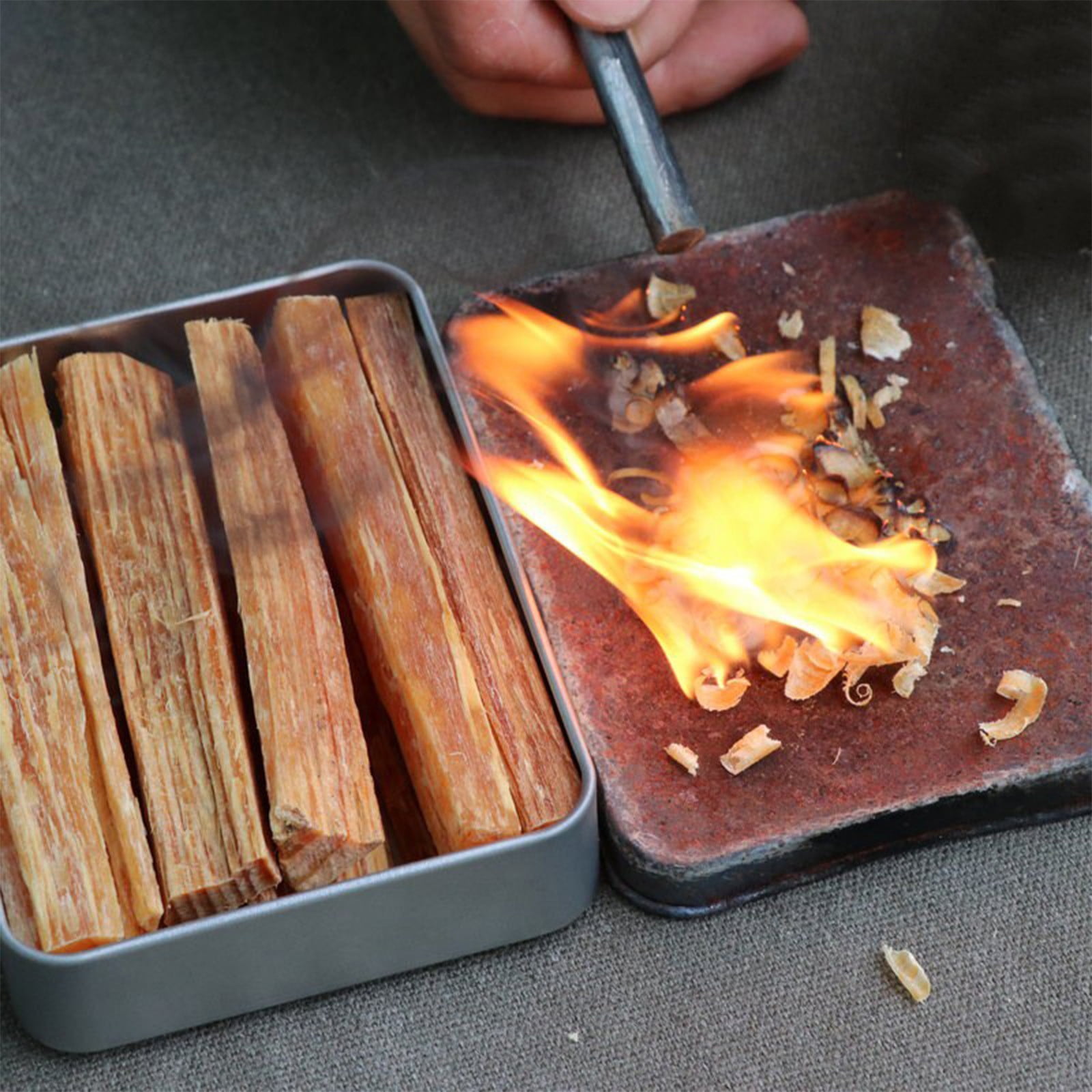 1 Set Outdoor Fire Rod Sticks Fire Kindling Kit,13PCS Emergency ...