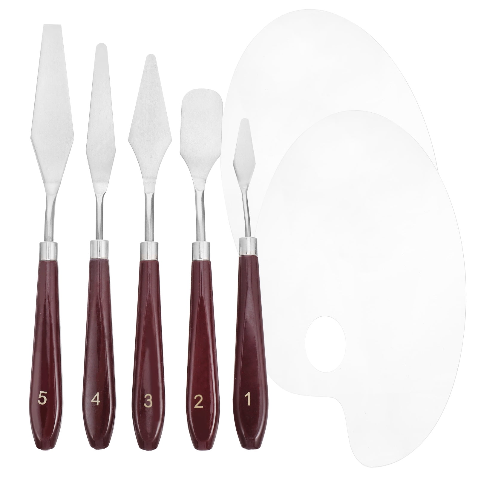 1 Set Oval Painting Color Board Pigment Tray DIY Art Painting Board ...