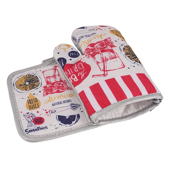 1 Set Oven Mitt and Pot Holder Set (2 Piece), Heat Resistant Oven Glove ...
