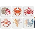 1 Set PET Hollow Out Drawing Painting Stencils with 1Pc Art Paint ...
