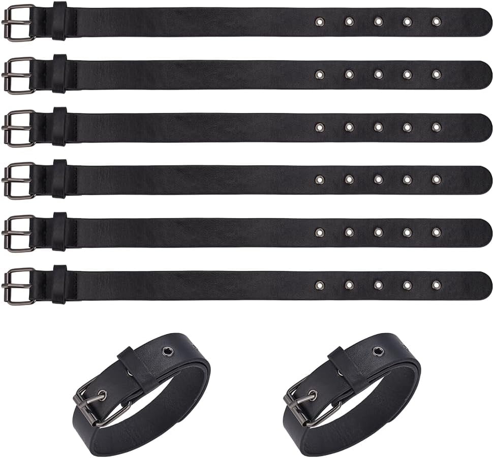 1 Set PU Leather Cuff Belt Buckles Coat Jacket Sleeve Straps ...