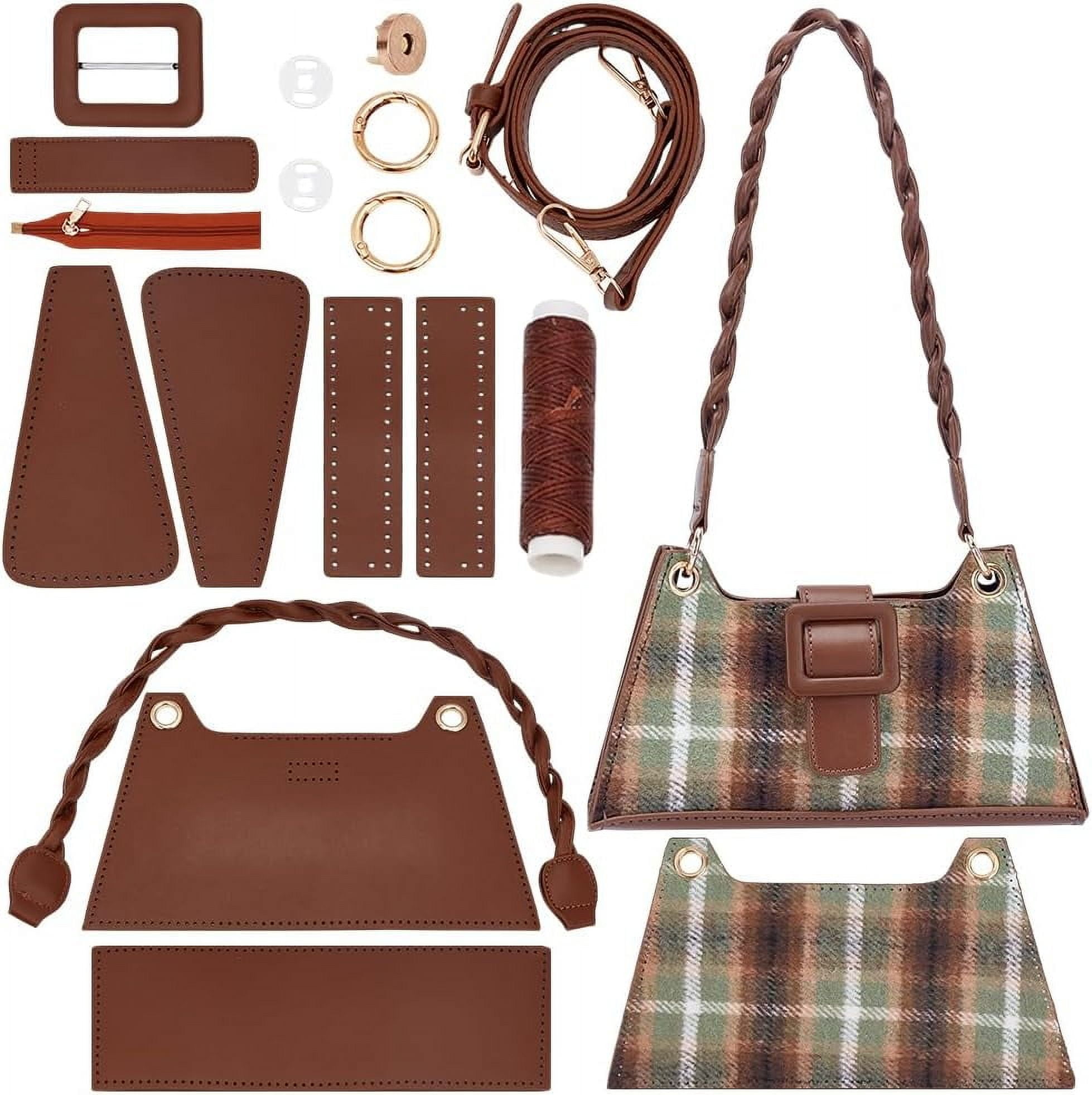 1 Set PU Leather Shoulder Bag Making Kits Women's Underarm Bag Handmade ...