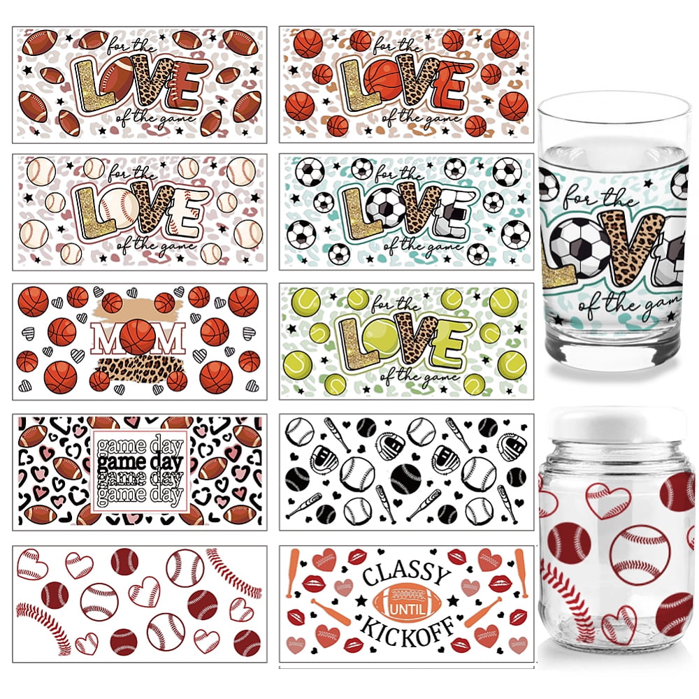 1 Set PVC DIY Heat Transfer Paper for UV Sublimation Cup Ball 110x240mm ...