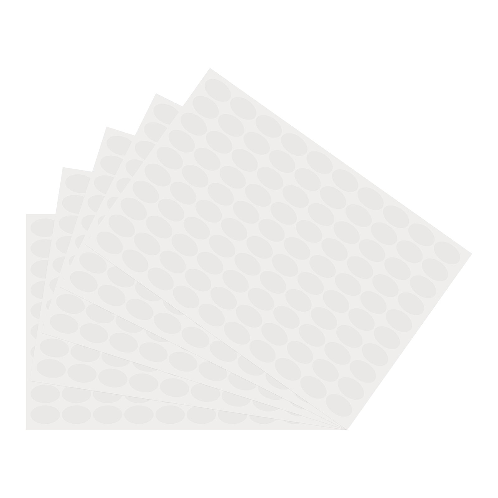 1 Set PVC Transparent Oval Seal Labels Stickers Sheet, 1x0.6 Inch ...