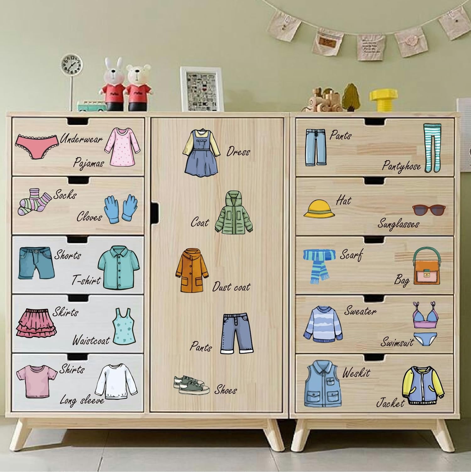 1 Set PVC Wall Stickers Wall Decorations Mixed Shapes 300x200mm 4pcs ...