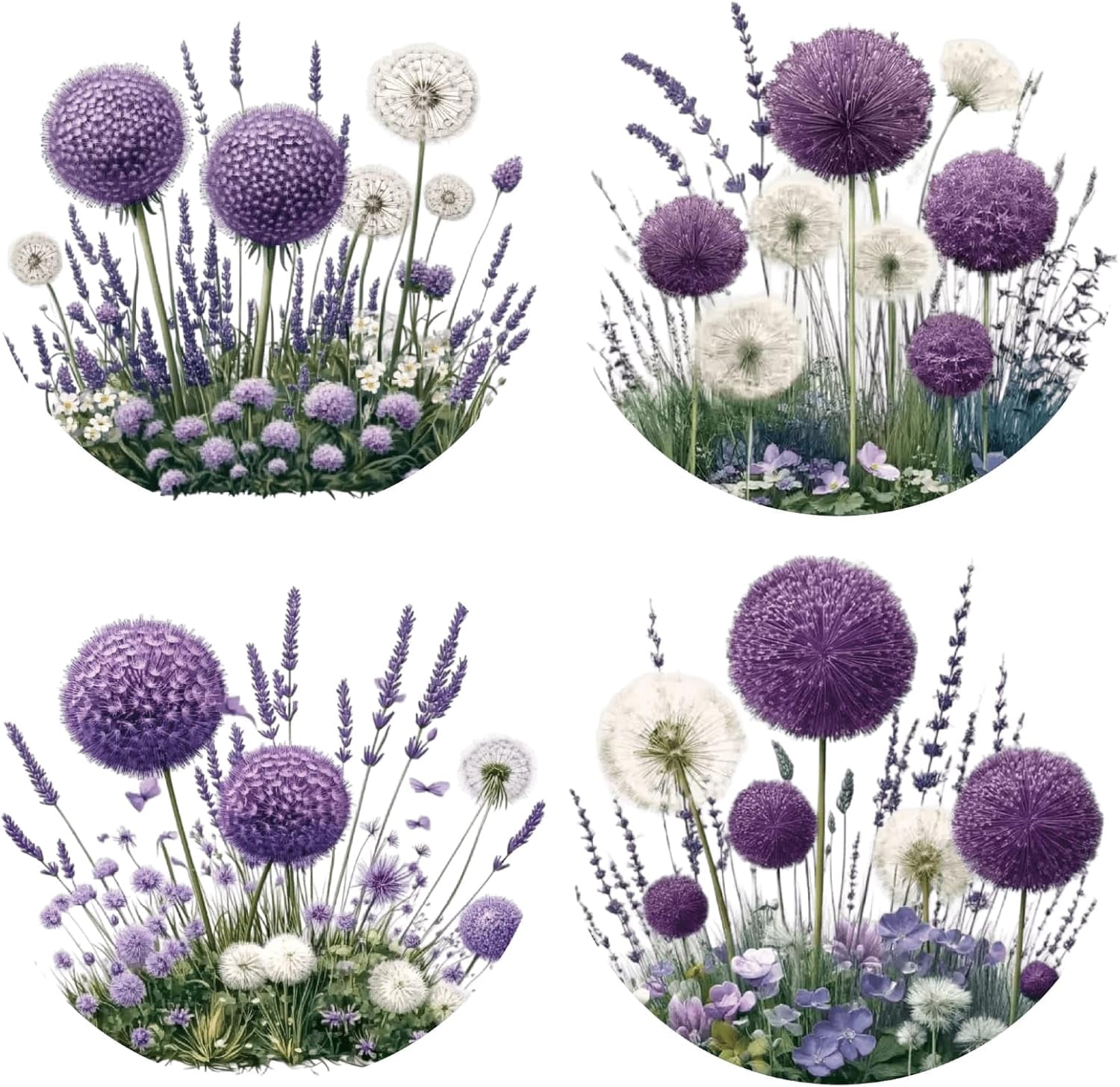1 Set PVC Window Static Sticker Flat Round Shape for Window or Stairway ...