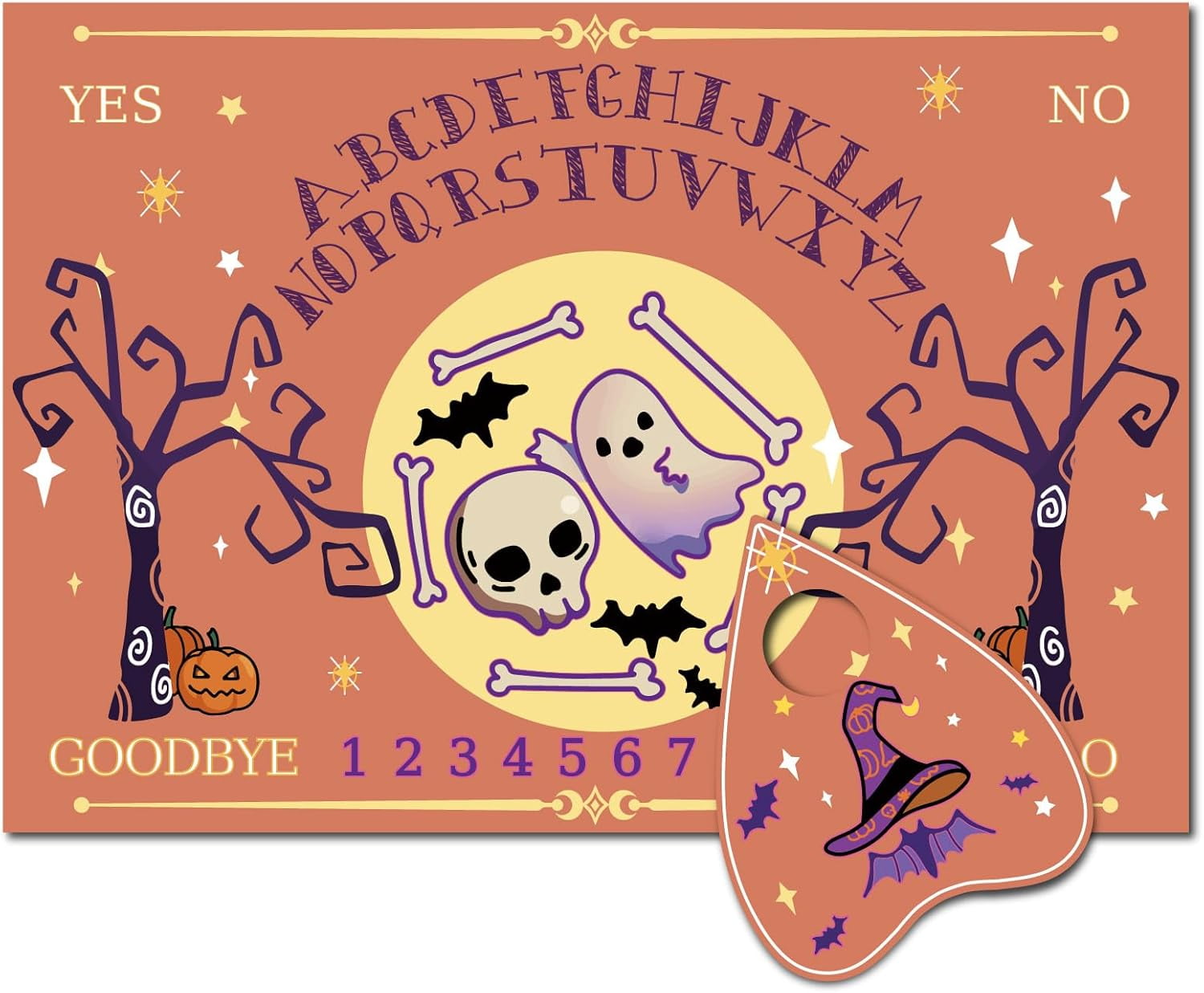 1 Set Pendulum Dowsing Divination Board Set Rectangle Talking Board ...