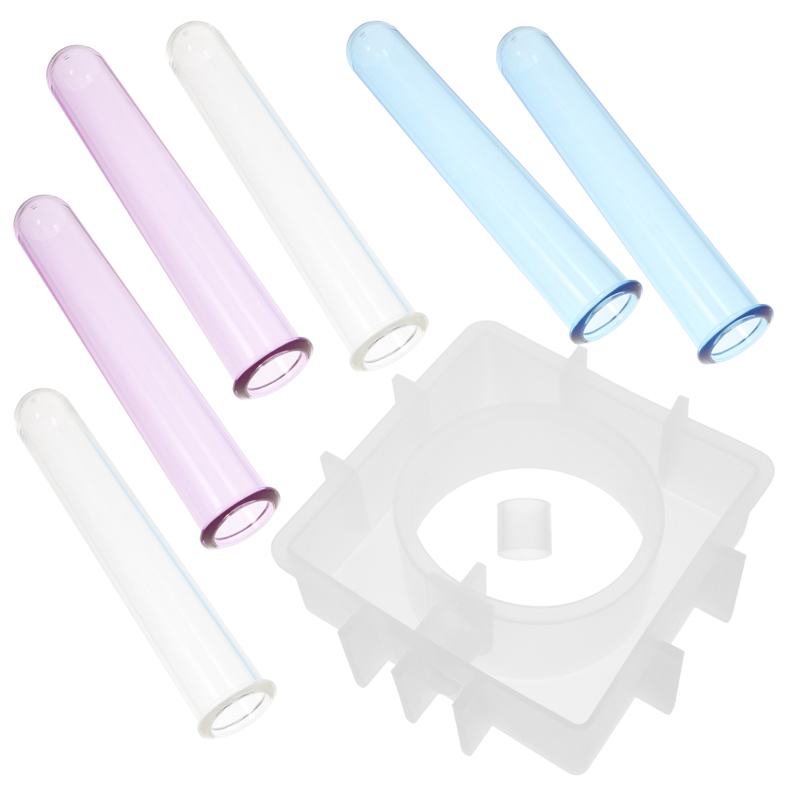 1 Set Hydroponics Tube Base Mold Test Tube Vase Mold for Flowers Test ...