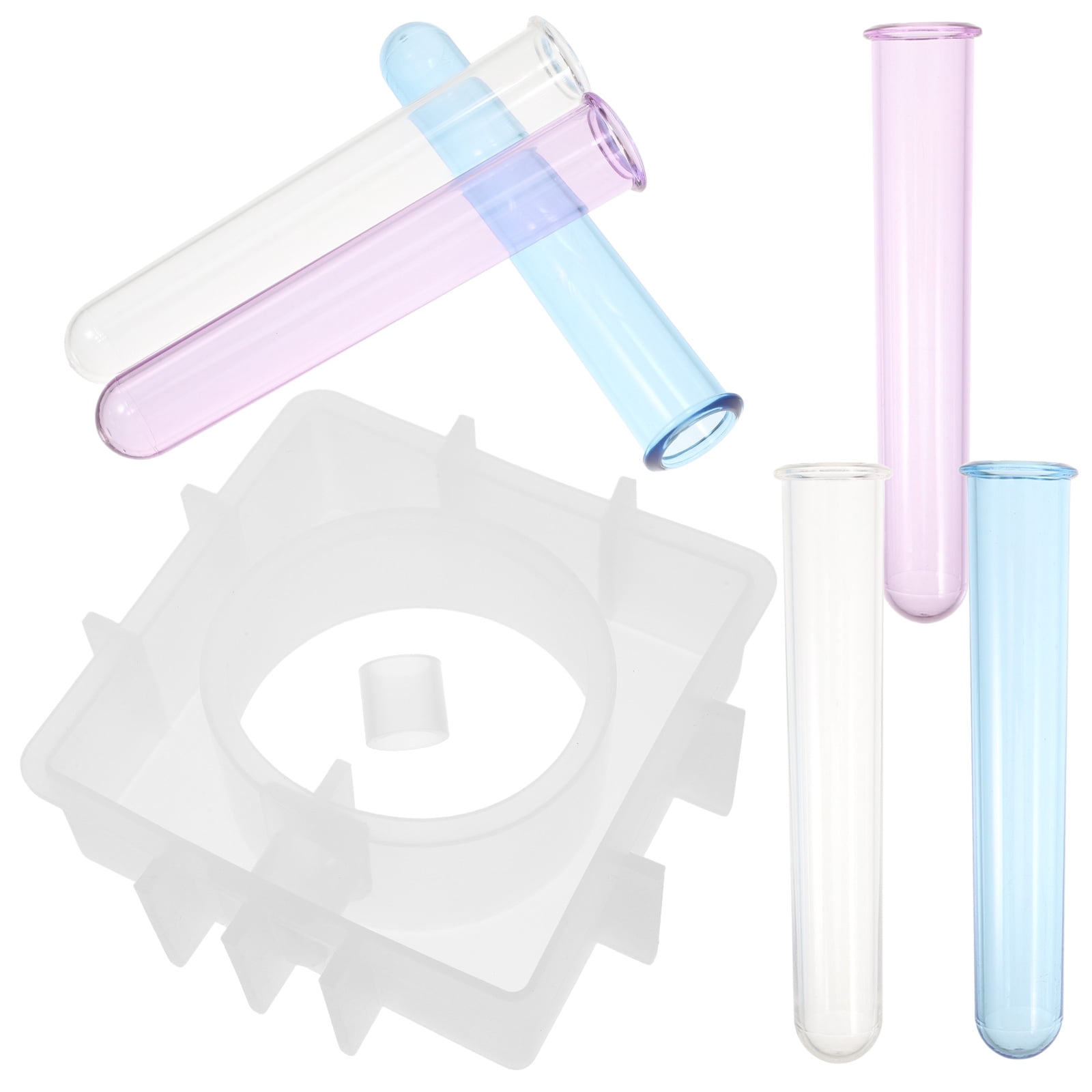 1 Set Plant Tube Vase Decor Decorative Floral Tubes Acrylic Floral ...