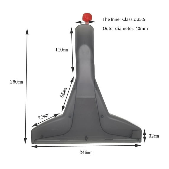 1 Set Plastic Spray Extraction Upholstery Nozzle Triangular-shaped ...