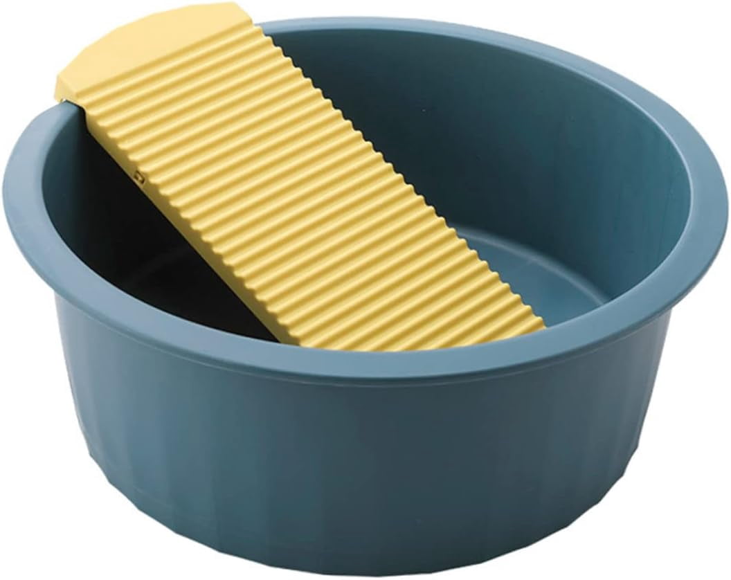 1 Set Plastic Washing pad Hand wash Clothes Plastic Washtub Washboard ...