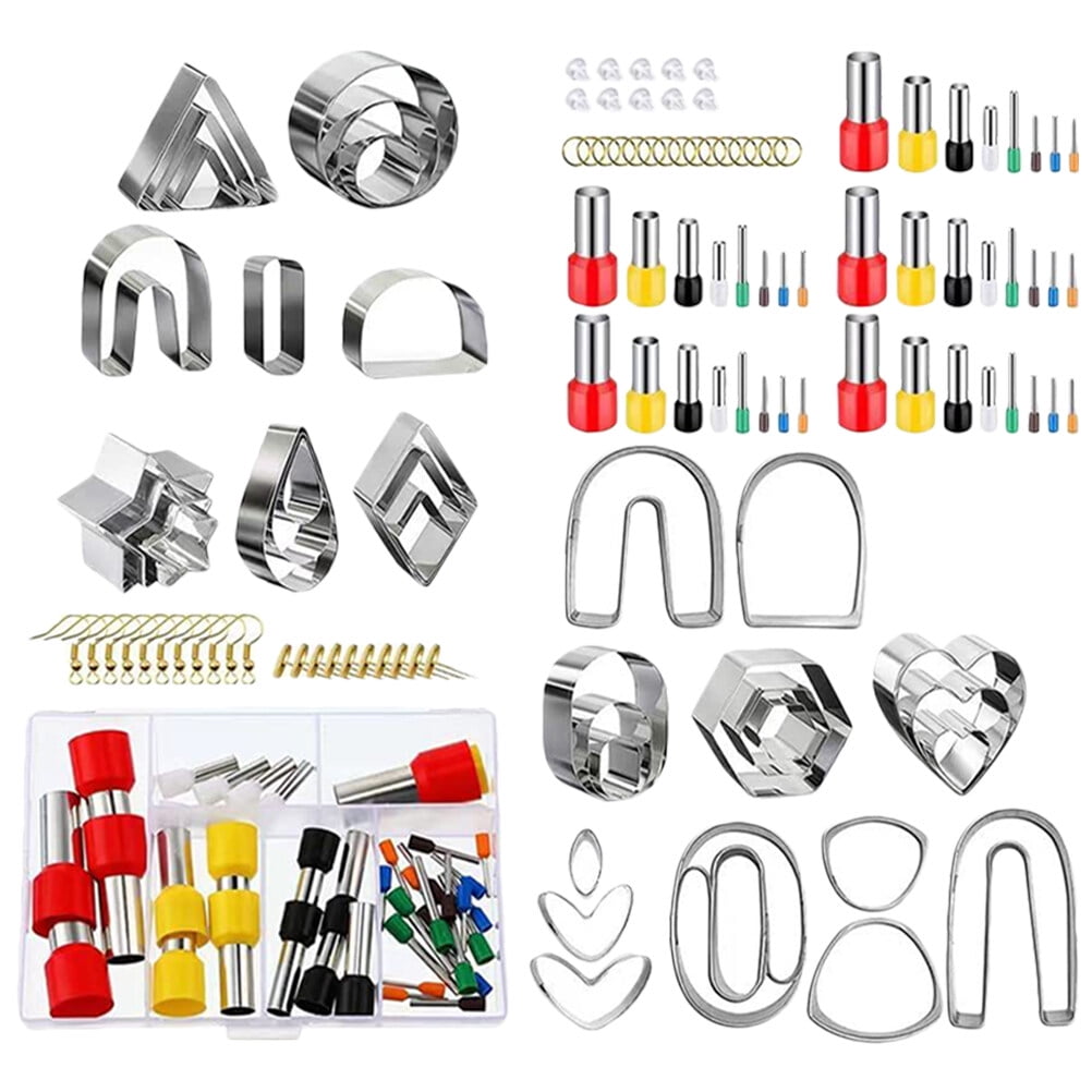 1 Set Polymer Clay Cutters Kit Clay Cutting Tool Clay Earring Jewelry ...