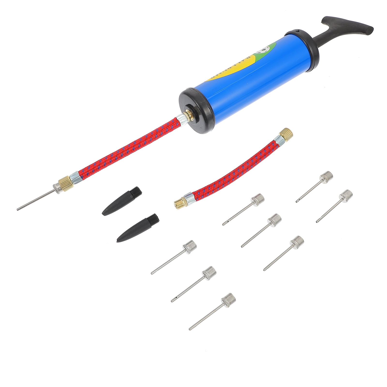 1 Set Portable Mini Manual Inflator Kit Balls Pump Set Balls Inflator ...