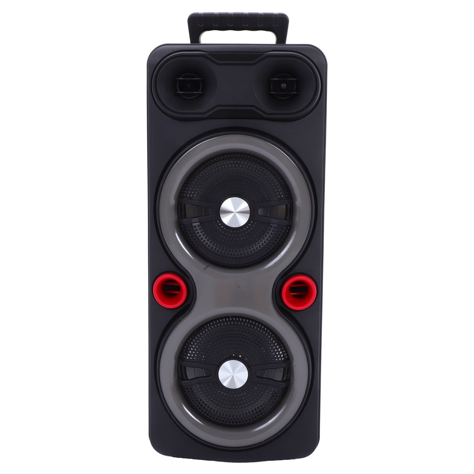 1 Set Portable Outdoor Speaker With Dual 6.5 Inch Subwoofers Rgb Lights ...