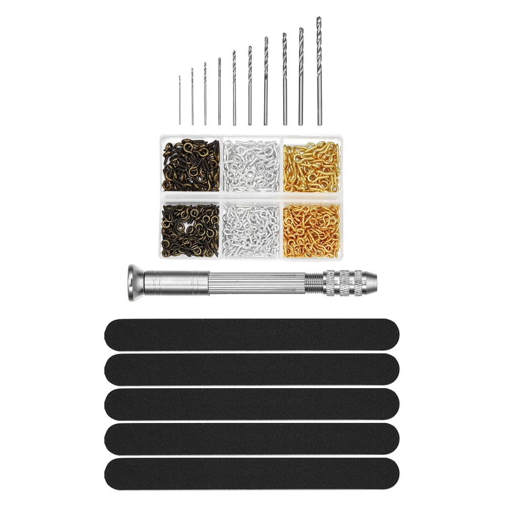 1 Set Precision Pin Vise Mini Twisting Drill Bits Hand Drill for Resin ...