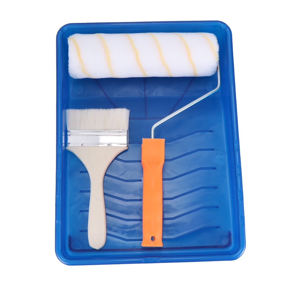 1 Set Professional Paint Brush Tool Rollers Tray Brush Kit Wall Repair ...