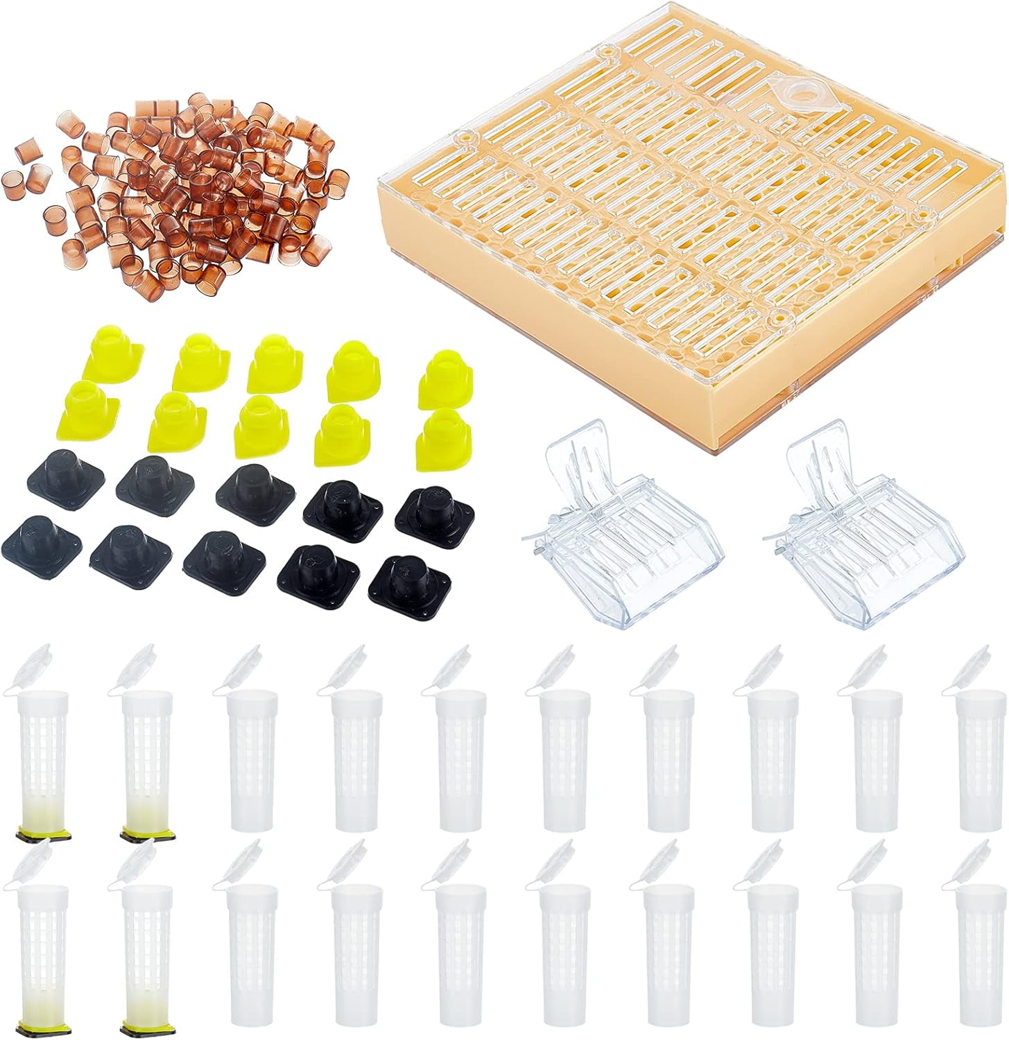 1 Set Queen Bee Rearing System Complete Beekeeping Rearing Cup Kit PVC ...