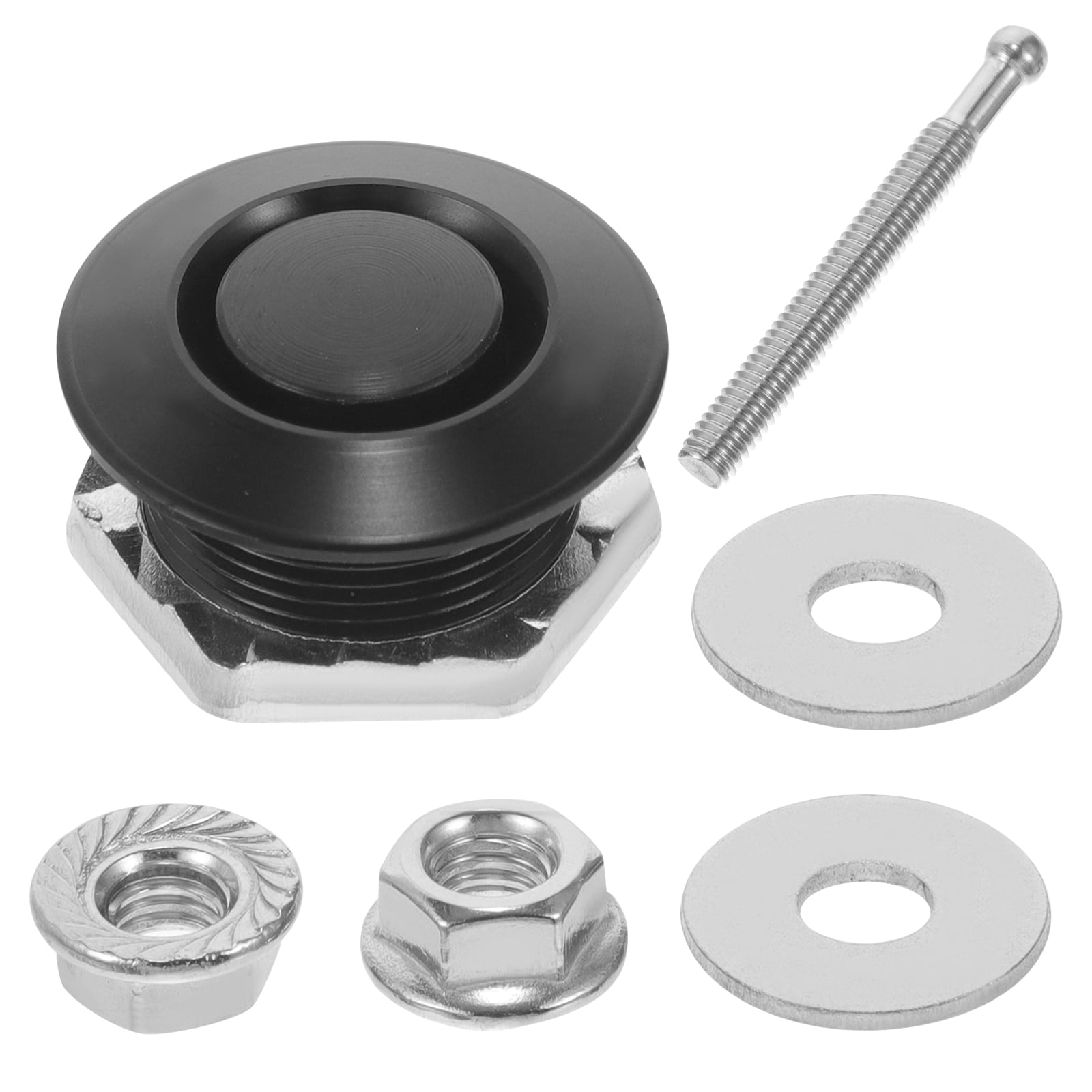 1 Set Quick Latch Hood Pin Car Hood Pin Quick Latch Bumper Release Push ...