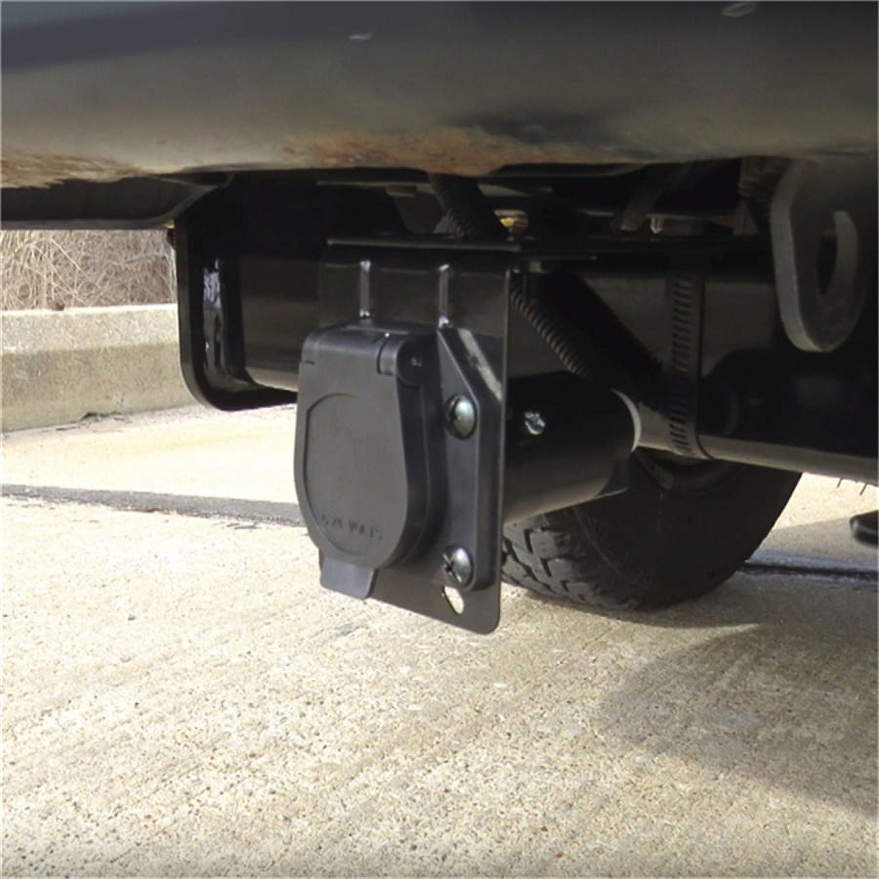 1 Set RV Camper 4 Way Flat to 7 Pin Trailer Plug Adapter Power ...