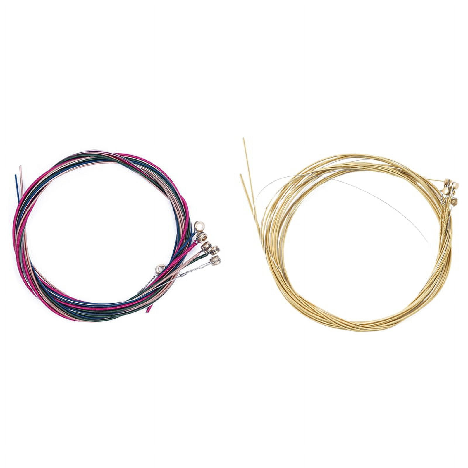 1 Set Rainbow Colorful Color String for Acoustic Guitar & 6 Pcs E, A, D ...