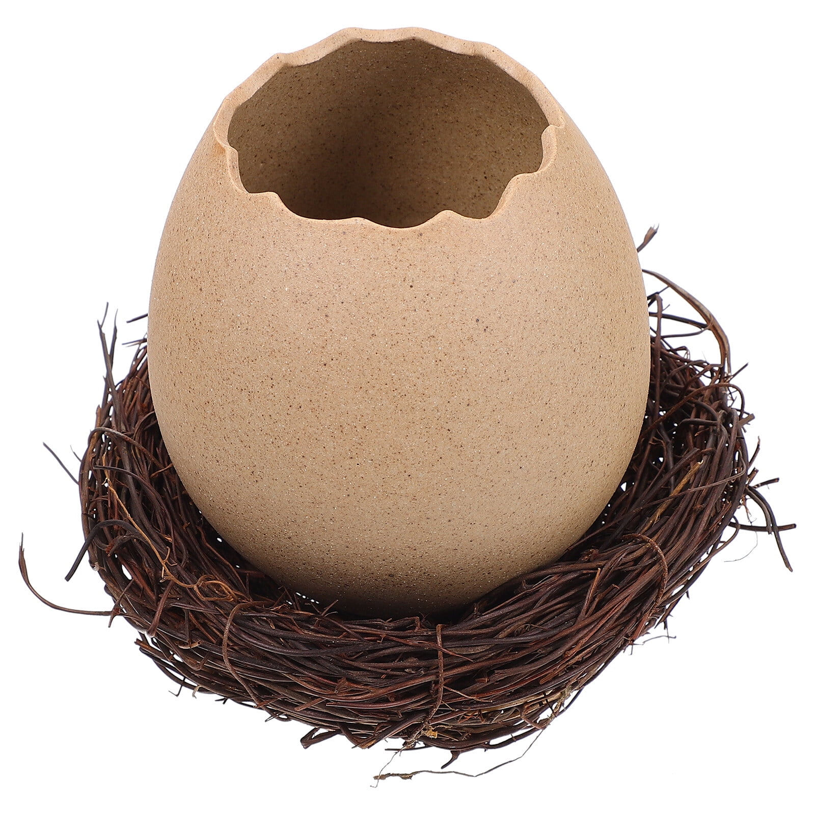 1 Set Realistic Eggs Shell Planter Durable Hydroponic Vase Vivid Indoor ...