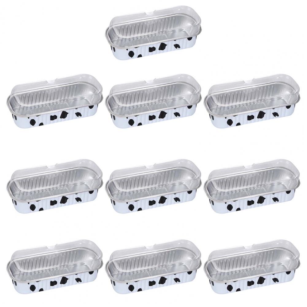 1 Set Rectangle Cake Pan Food Grade Disposable Muffin Baking Tins ...